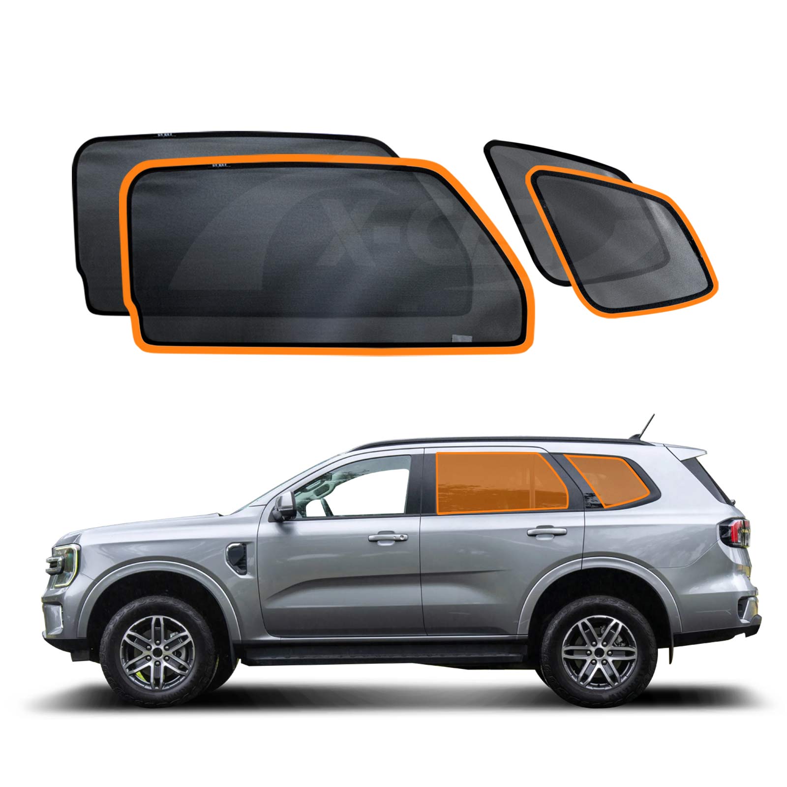 Window Sun Shades for Ford Everest 2022-Onwards | X-CAR