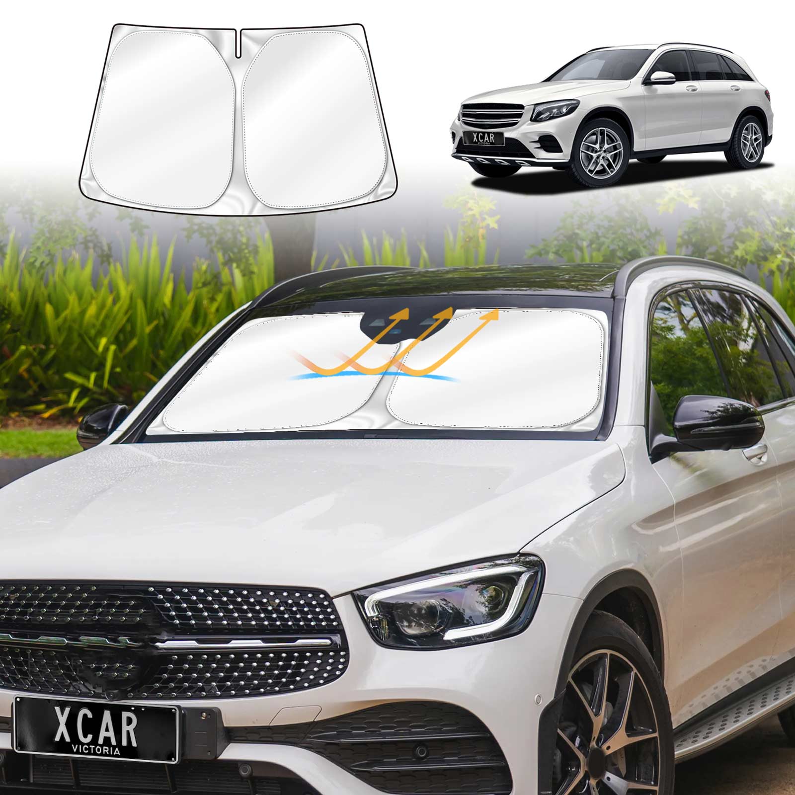WindScreen Sun Shade for Mercedes-Benz GLC 2015-2022 WindShield Blind ...