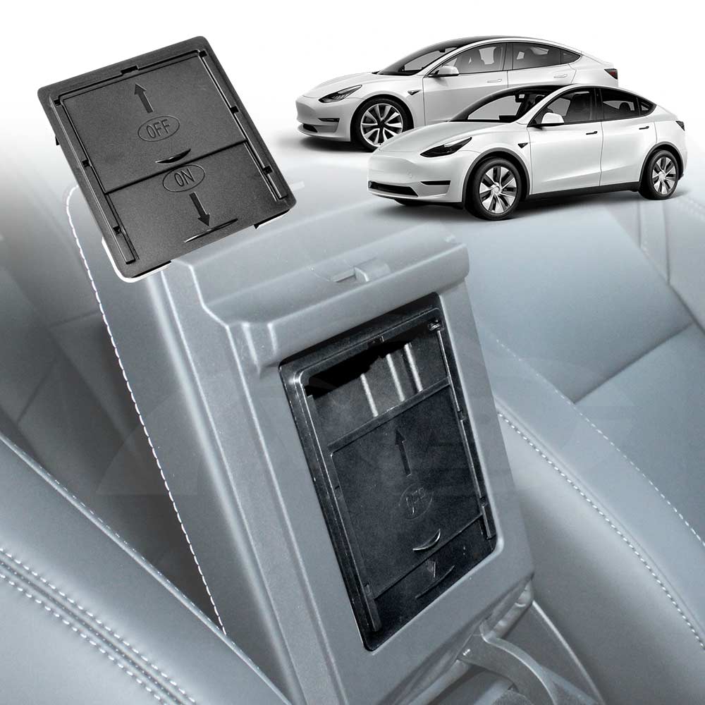 Armrest Hidden Storage Box for Tesla Model 3 Model Y Centre Console ...