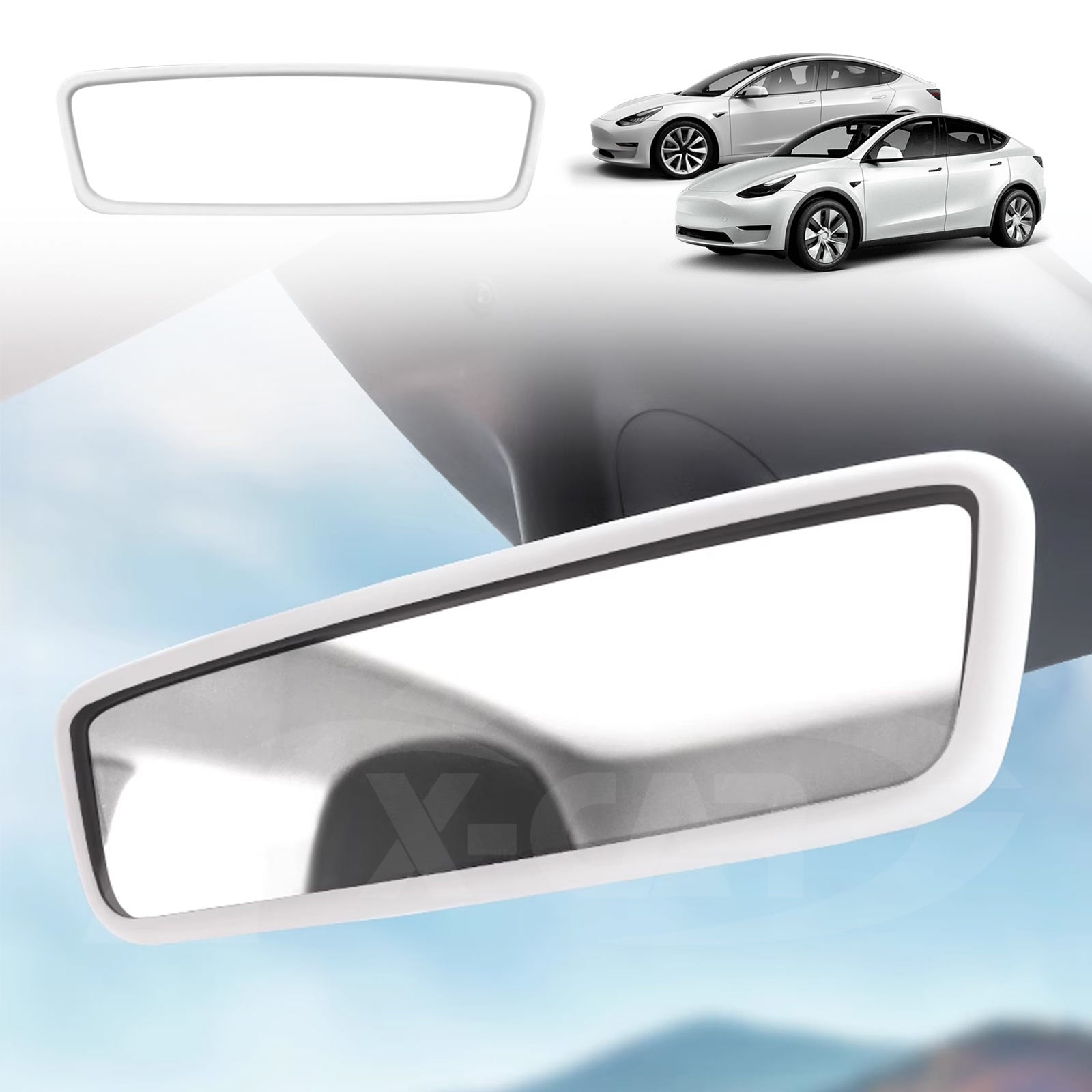 Tesla Model 3 / Y Screen Protector Rearview Mirror Frame Protection Si ...