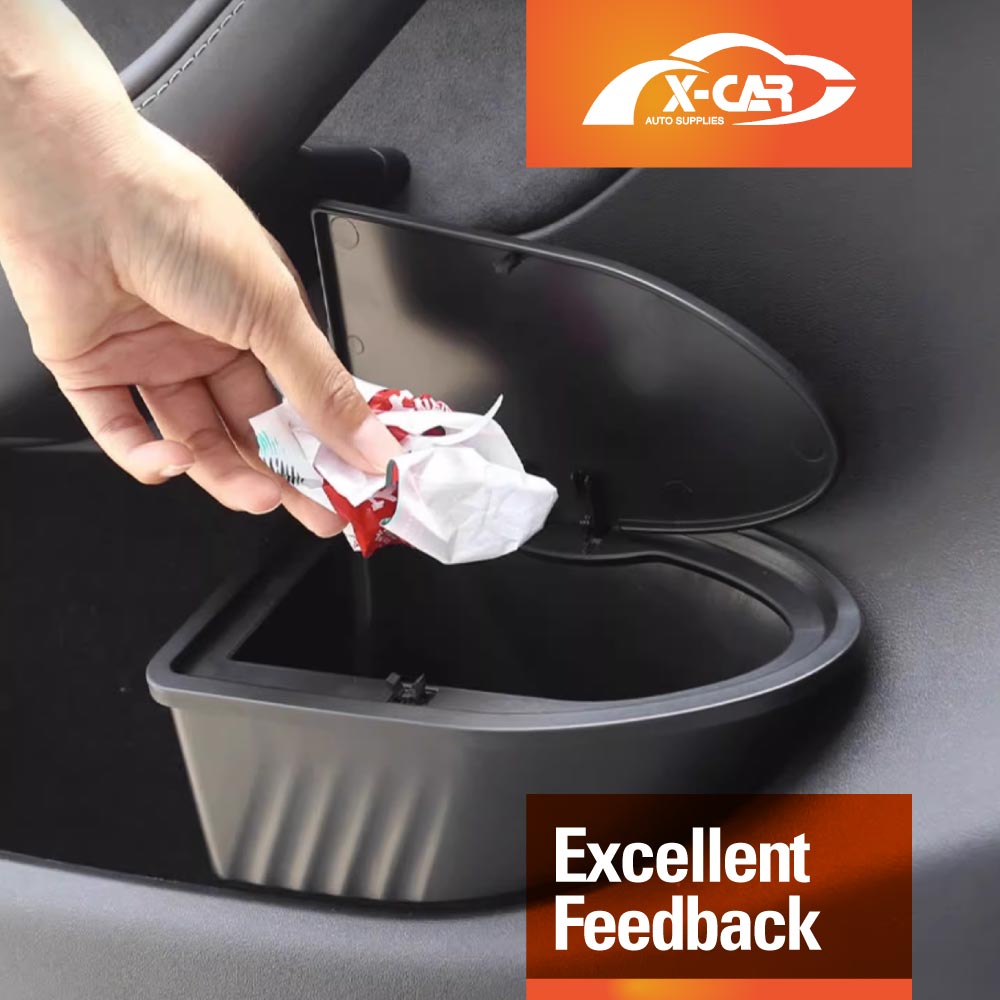 Tesla Model Y 2021-2025 Front Door Side Trash Can with Lid Storage Bin ...
