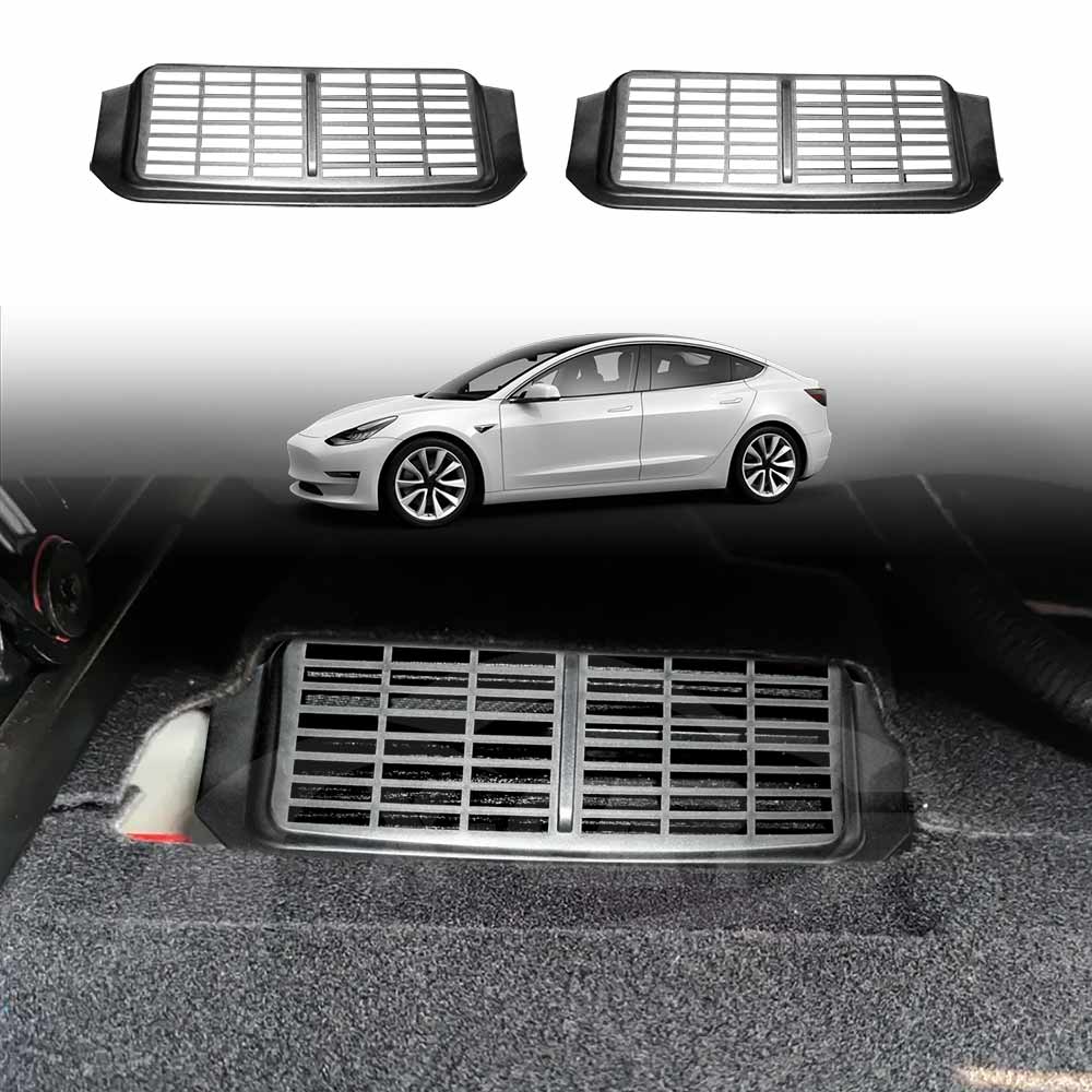 Tesla Model 3 Backseat AC Vent Grille Accessories Flow Cover Protector ...