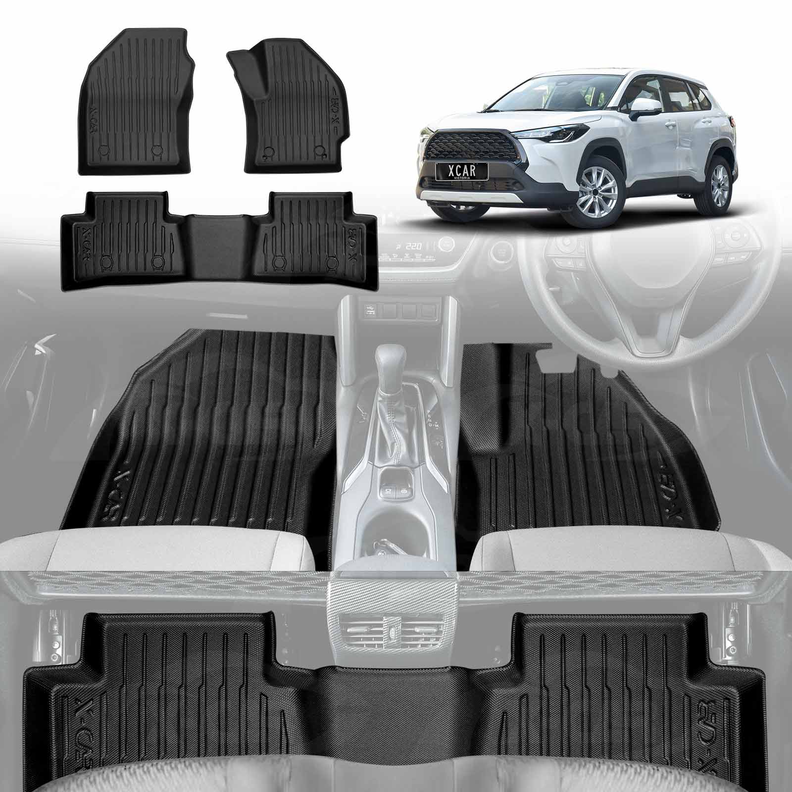 Car Accessories for Toyota Corolla Cross | Floor Mats & Liners | X-CAR