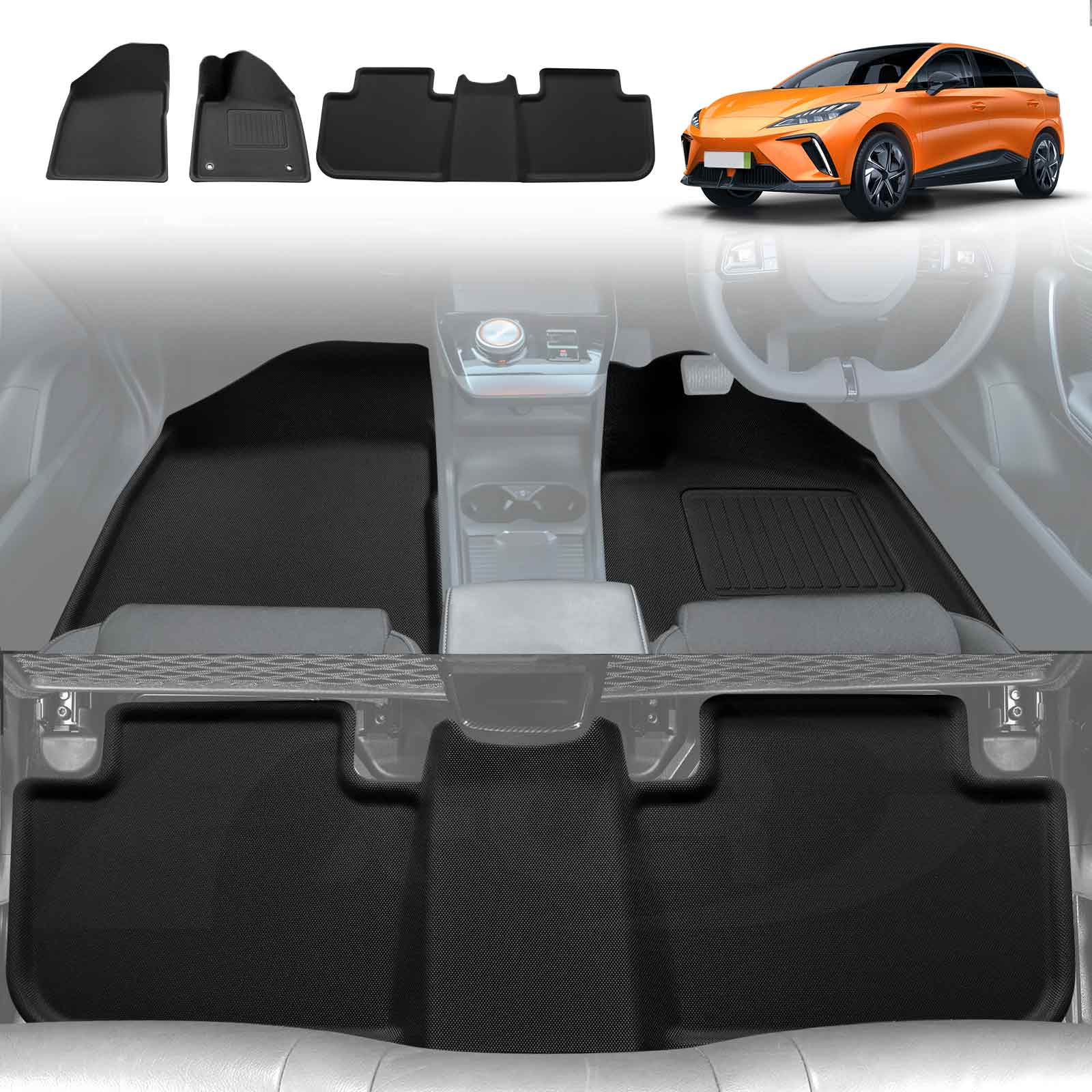 3D All-Weather Floor Mats for MG MG4 2023-2025 | X-CAR