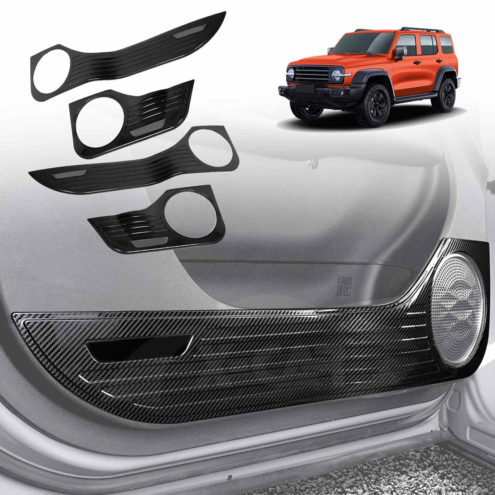 Anti Kick Car Door Panel For GWM Tank 300 2023-2025 Accessories | X-CAR