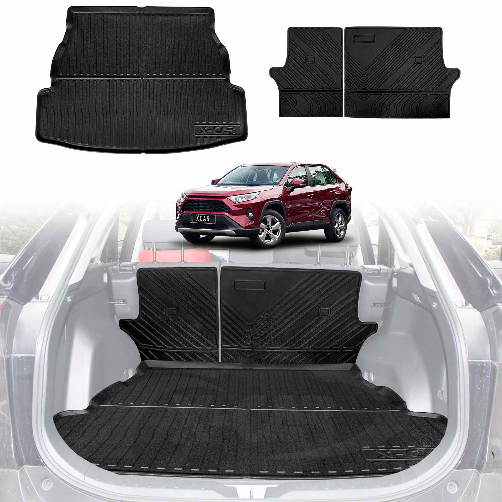 Boot Liner / Back Seats Protector for Toyota Rav4 2019-2025 | X-CAR