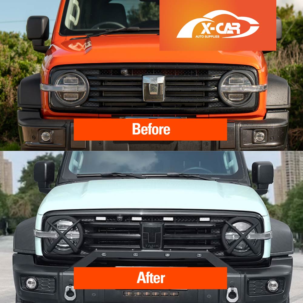 Head Light Trim for GWM Tank 300 2023-2025 Front Light Frame Cover Set ...