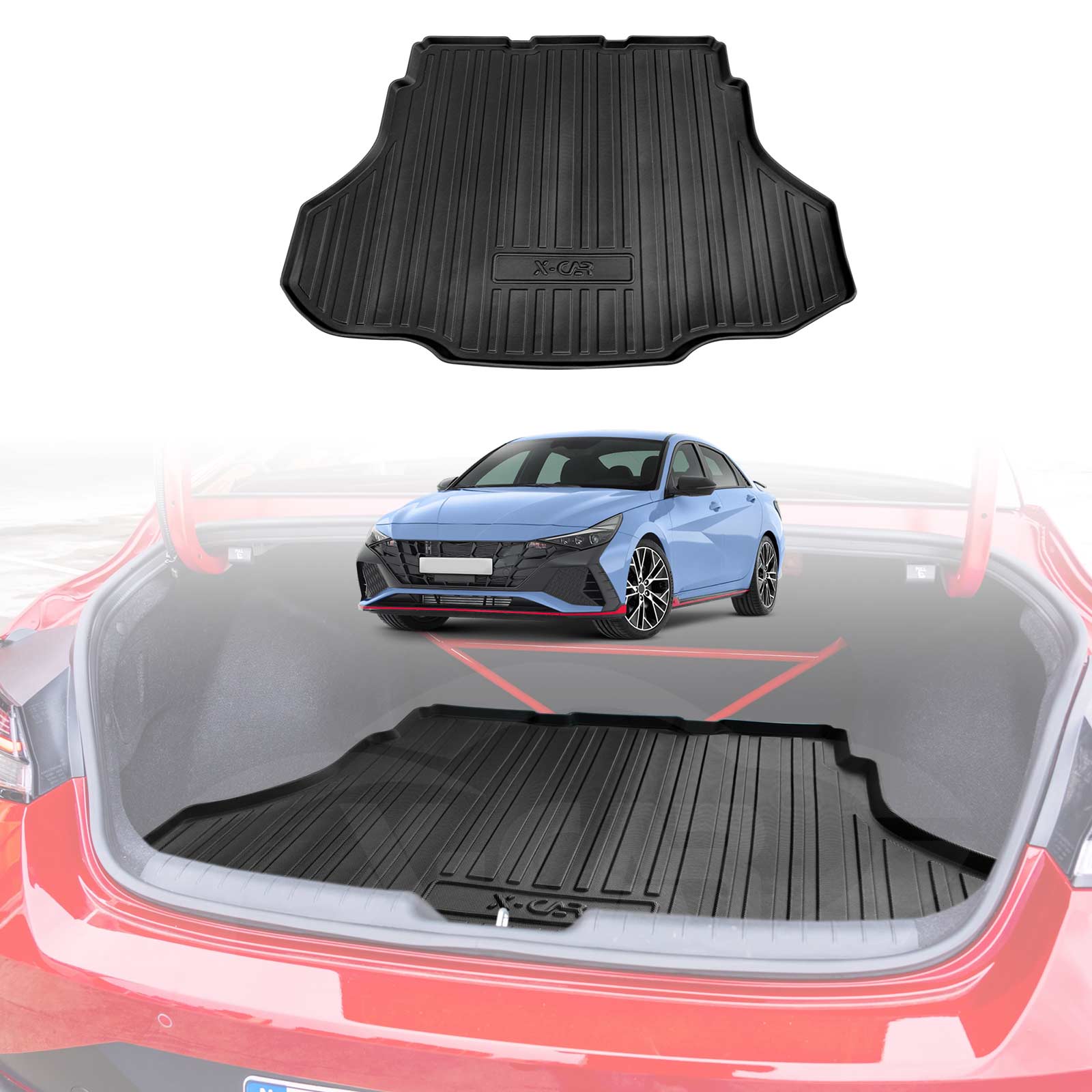 Boot Liner 3D All-Weather Heavy Duty Trunk Cargo Mats | X-CAR