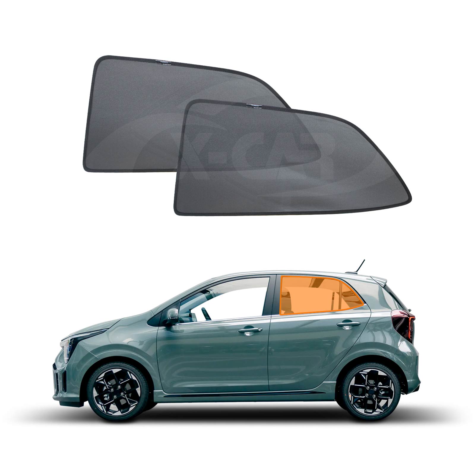 Rear Window Sun Shade for Kia Picanto 2016-Onwards Car Sun Blind ...