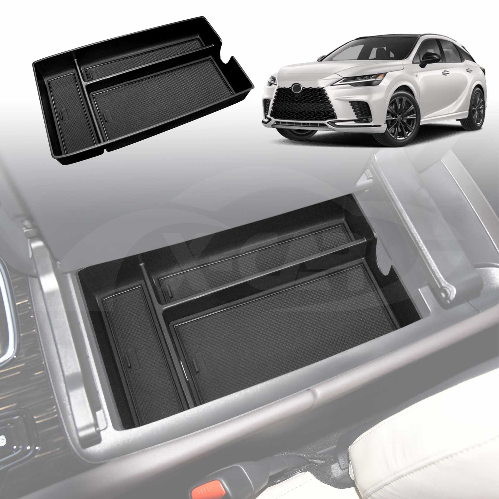 Armrest Organizer Tray for Lexus RX350 RX350h RX500h 2022-2024 Storage ...