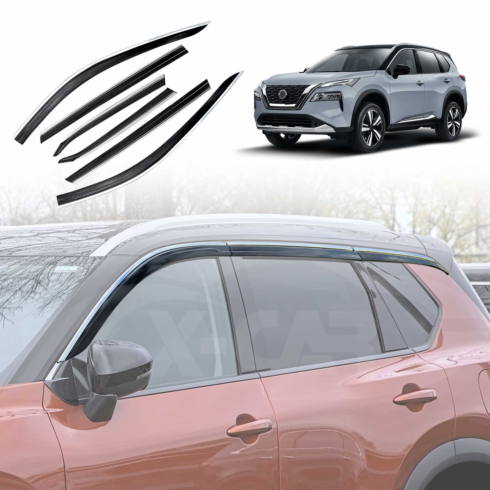 WeatherShields for Nissan X-trail Xtrail T33 2022-2024 Car Weather Shi ...