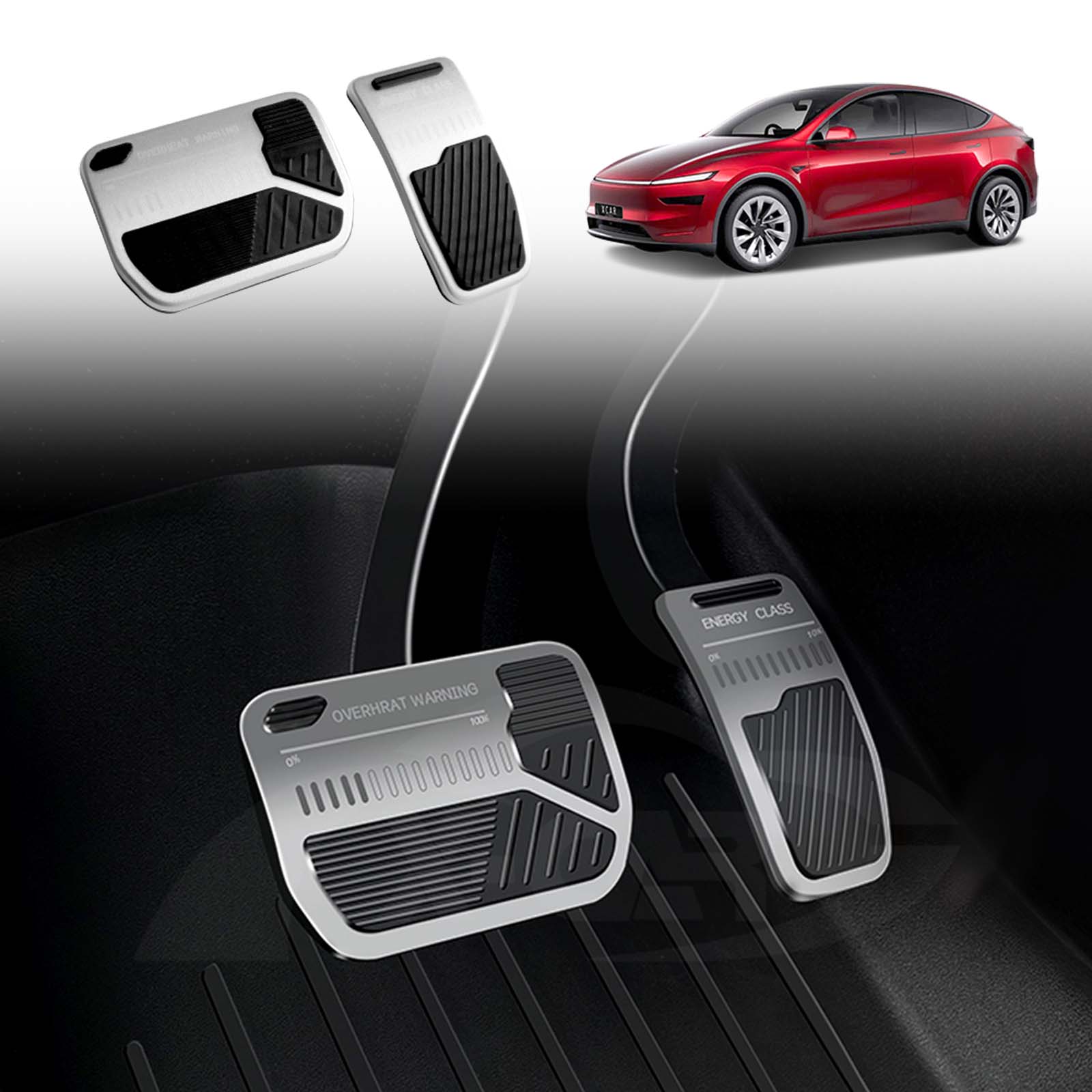Tesla Model Y Juniper Performance Foot Pedals Cover 2025-Onwards | X-CAR