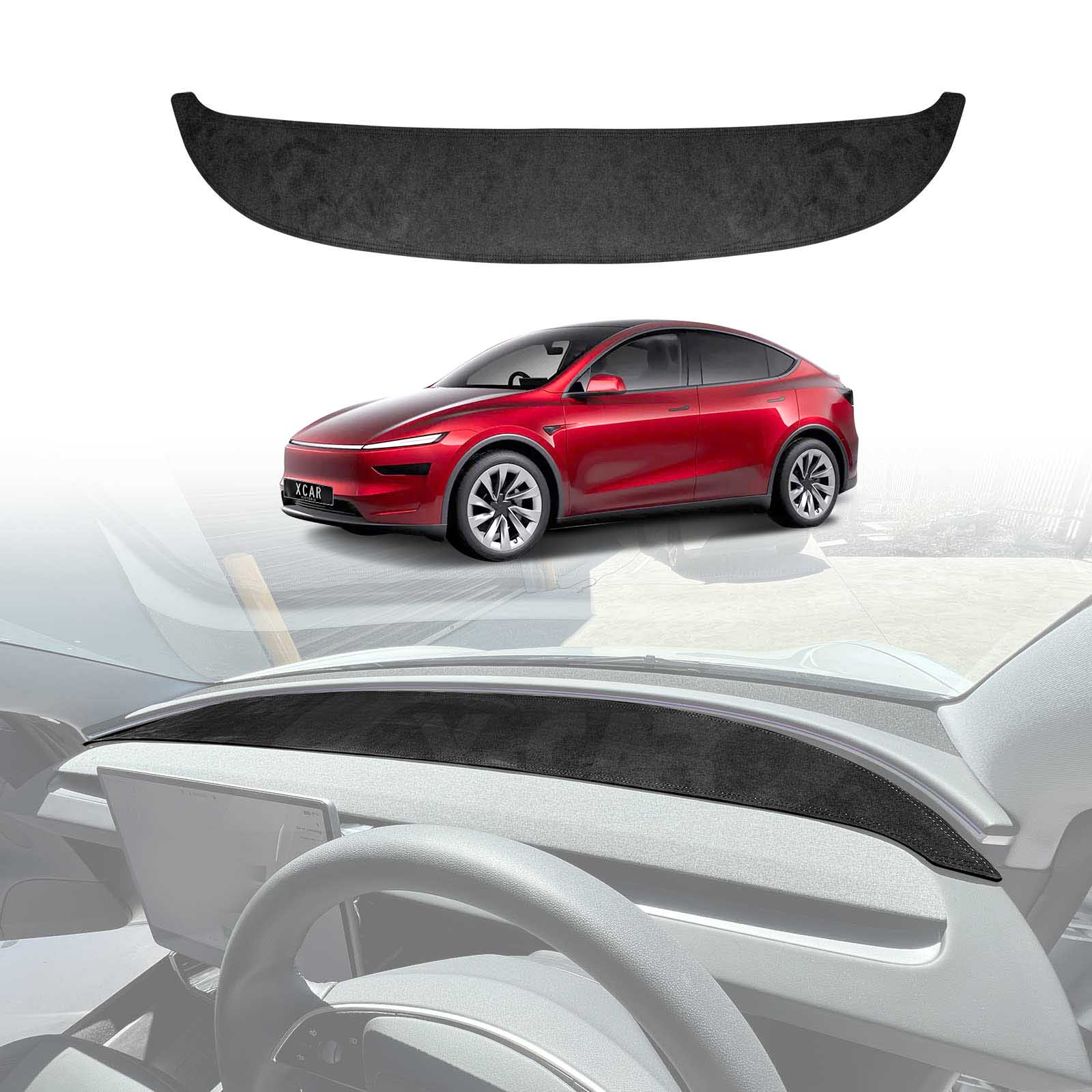 Dash Mat for Tesla Model Y Juniper 2025-Onwards Non-Slip Microfiber Pad ...