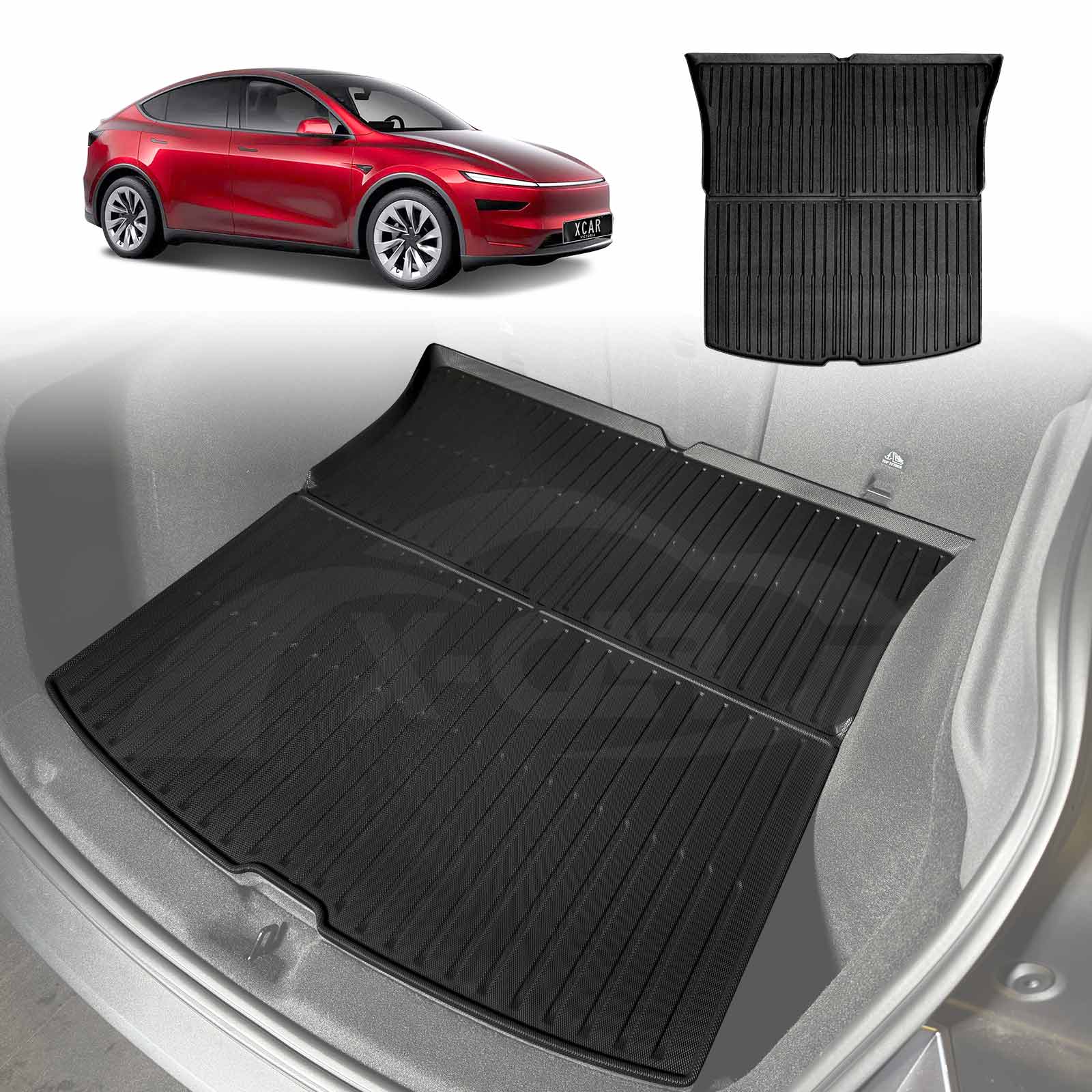 Tesla Model Y Juniper Interior Liners Set 3D All-Weather Cargo Mats ...