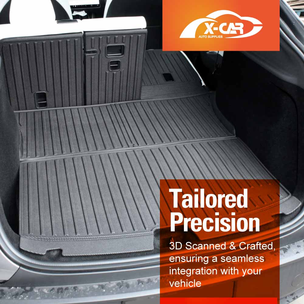 Tesla Model Y Juniper Interior Liners Set 3D All-Weather Cargo Mats ...