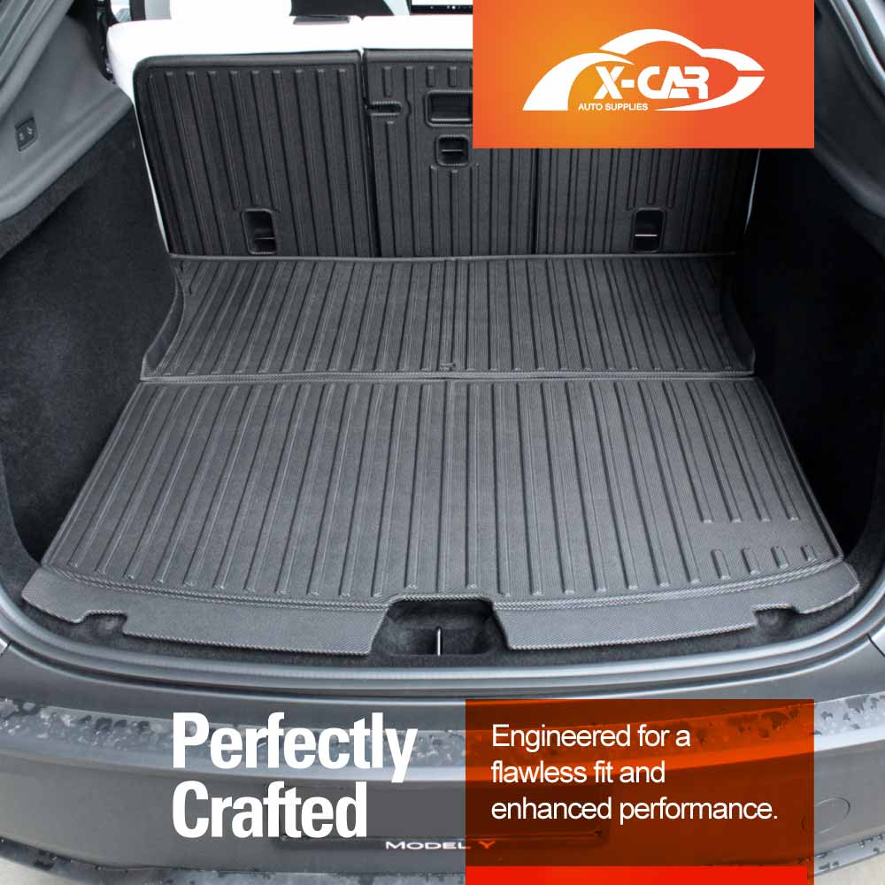 Tesla Model Y Juniper Interior Liners Set 3D All-Weather Cargo Mats ...