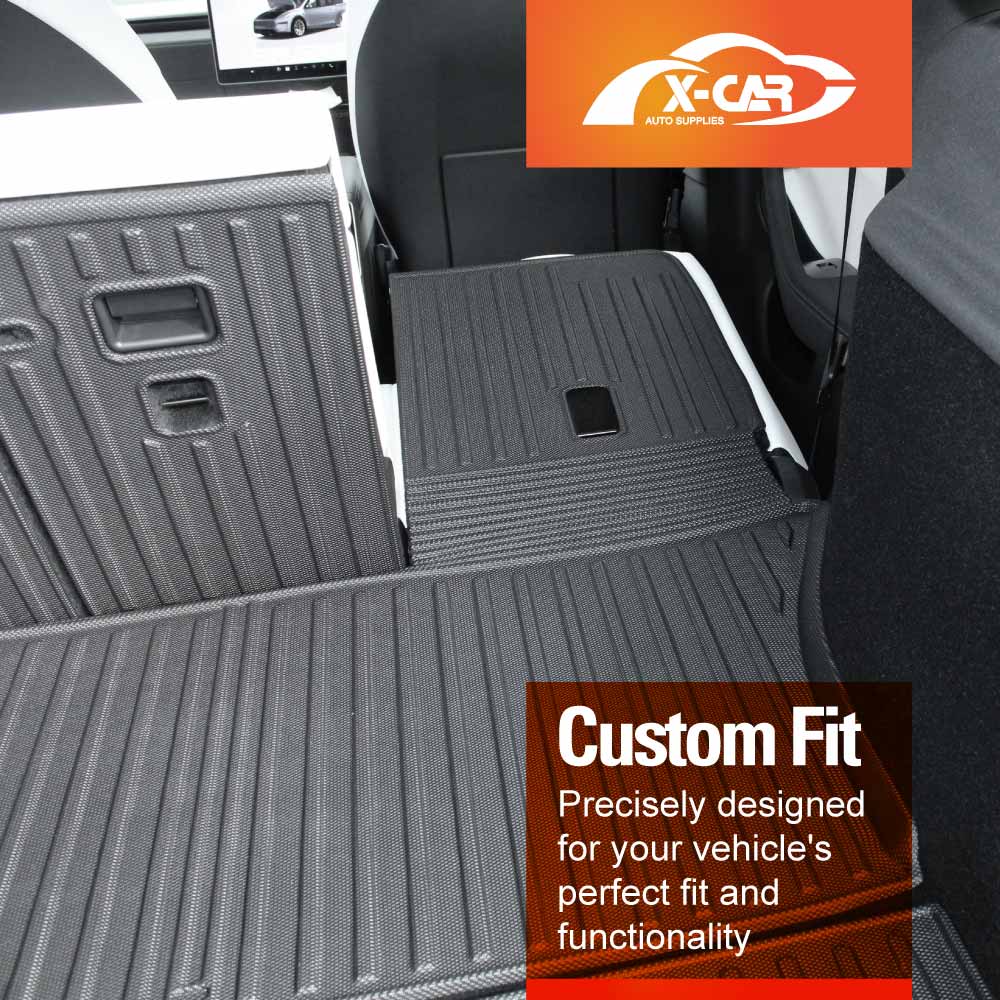 Tesla Model Y Juniper Interior Liners Set 3D All-Weather Cargo Mats ...