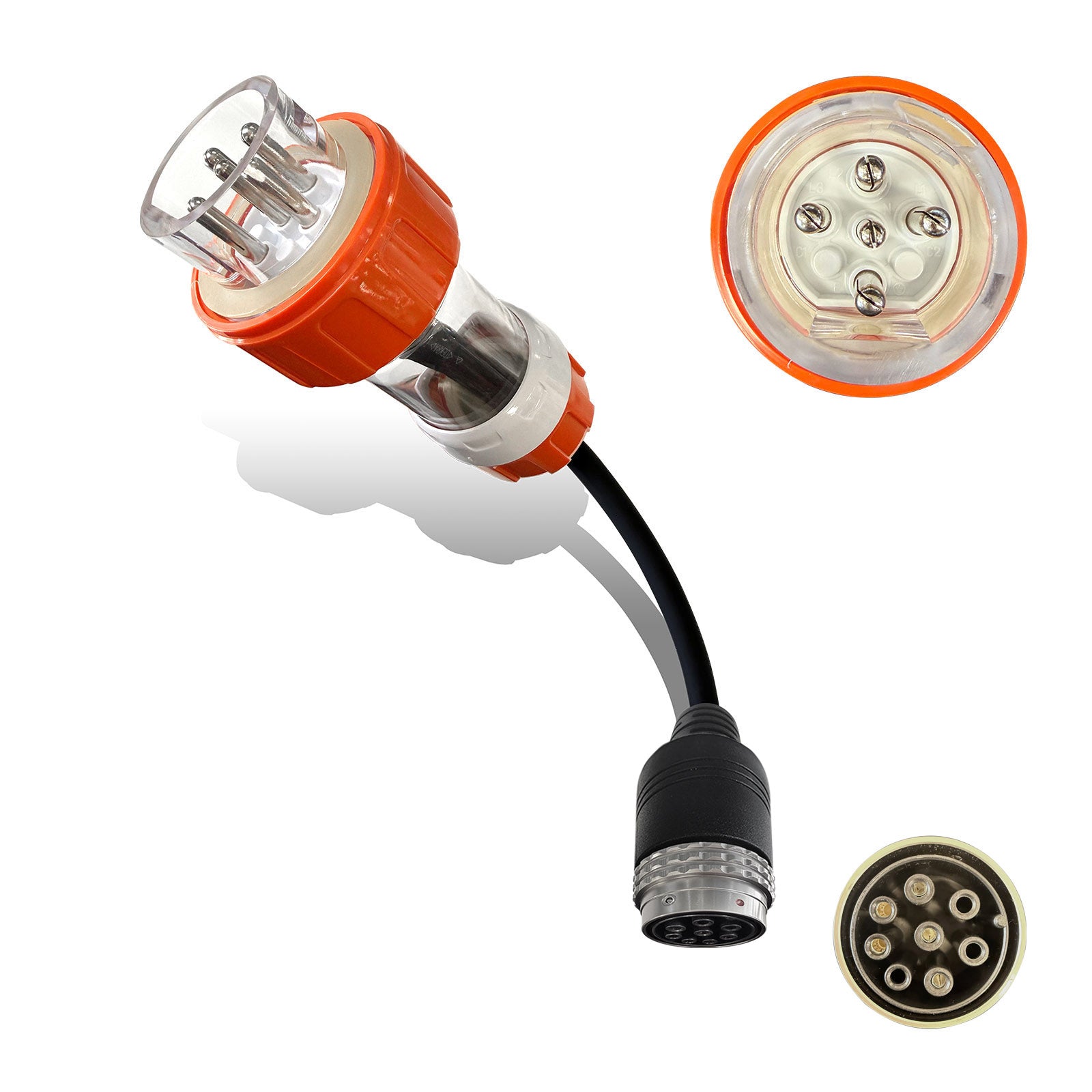 Portable Type 2 EV Charger Swappable Tail Adapters 10A/15A/20A/32A Mod ...