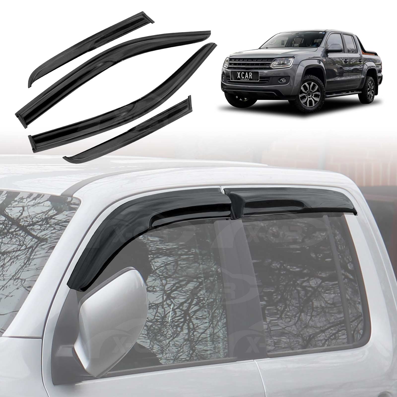 WeatherShields for Volkswagen Amarok Dual Cab 2009-2022 Car Accessories ...
