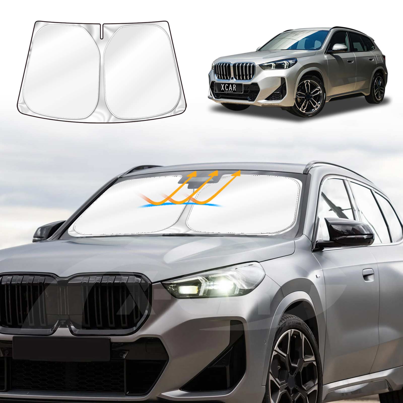 Windshield Sun Shade for BMW X1 U11 Series 2022-Onwards | X-CAR