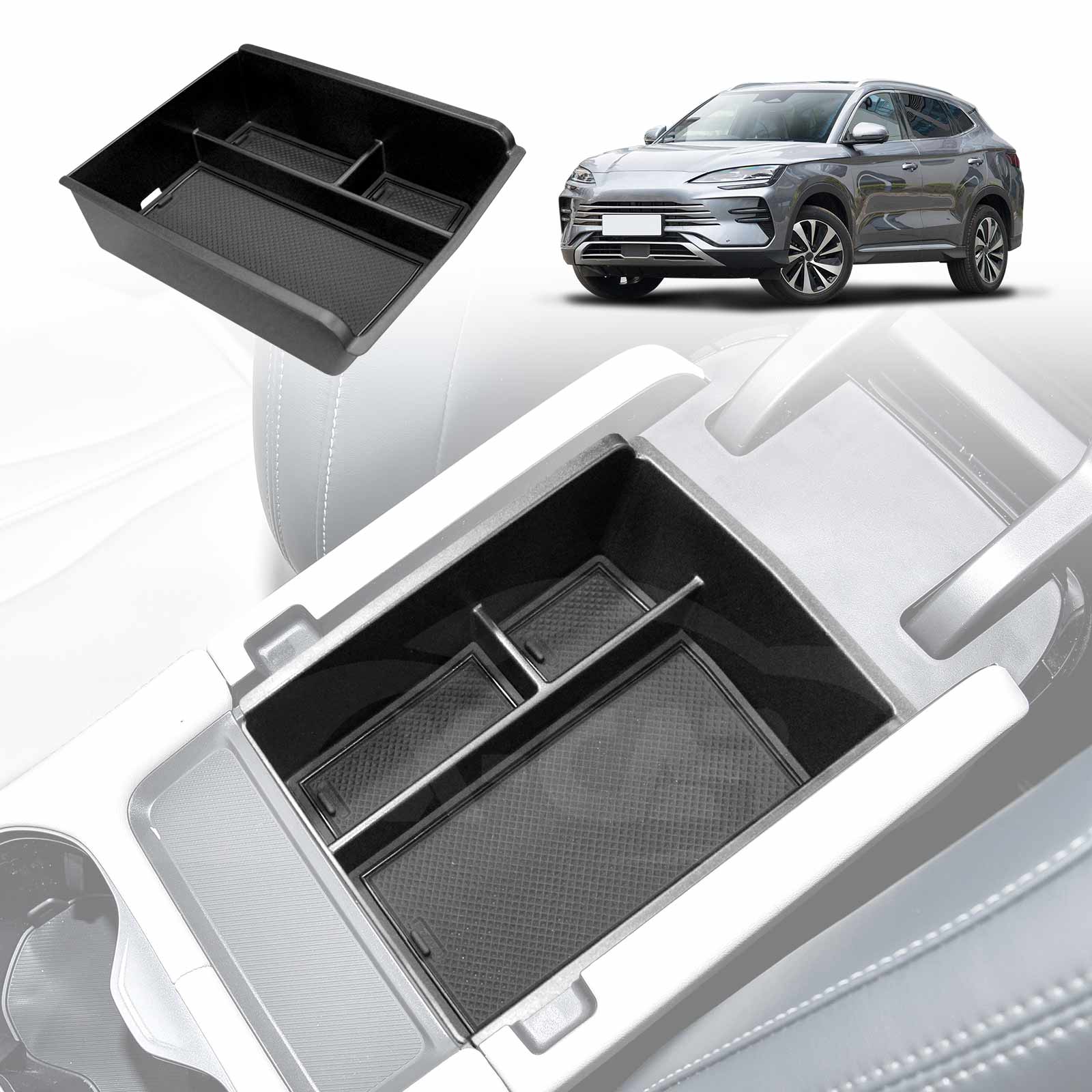 Centre Console Organizer Tray for BYD SEALION 6 2024-2025 Armrest Stor ...