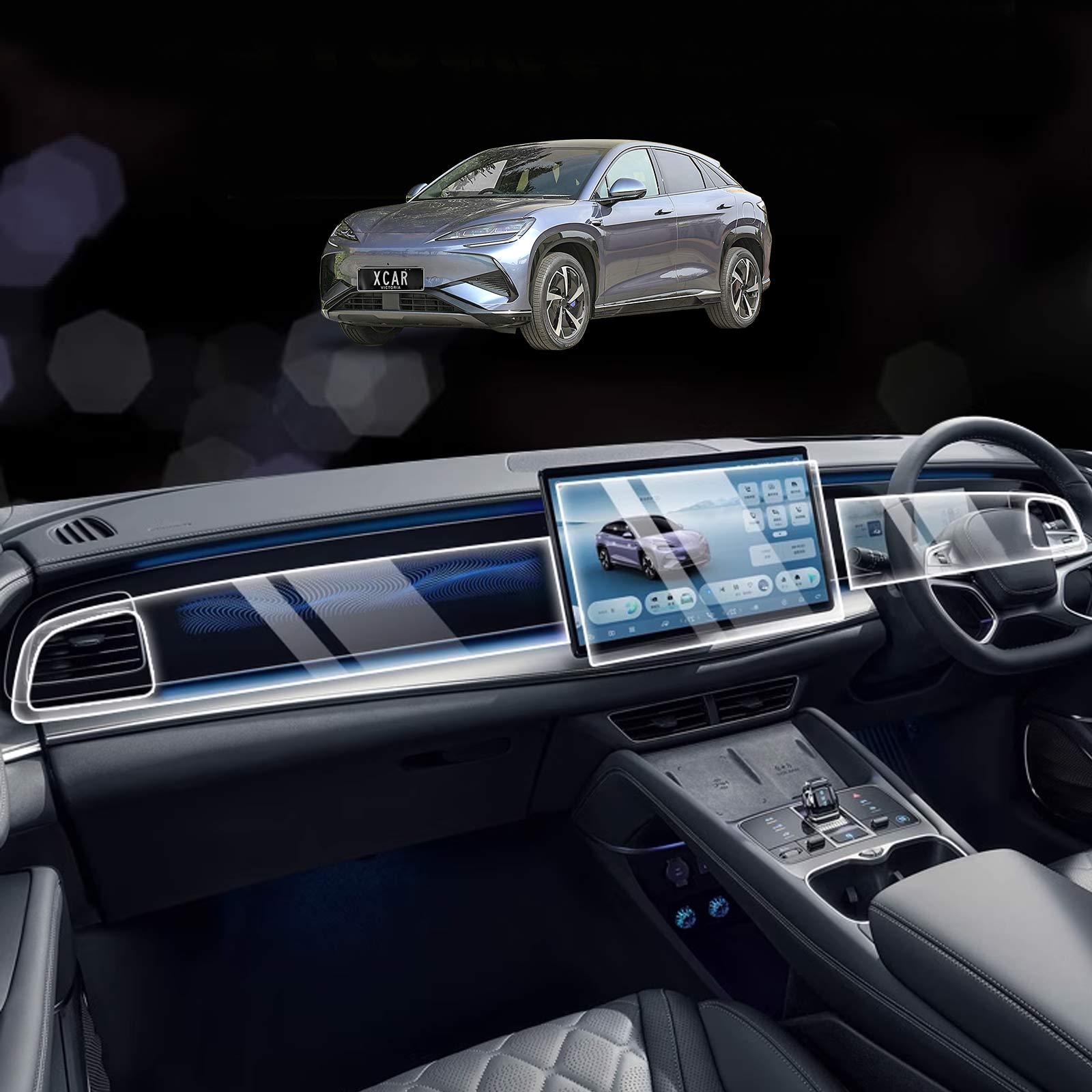 Tempered Glass Screen Protector for BYD Sealion 7 2025-Onwards ...