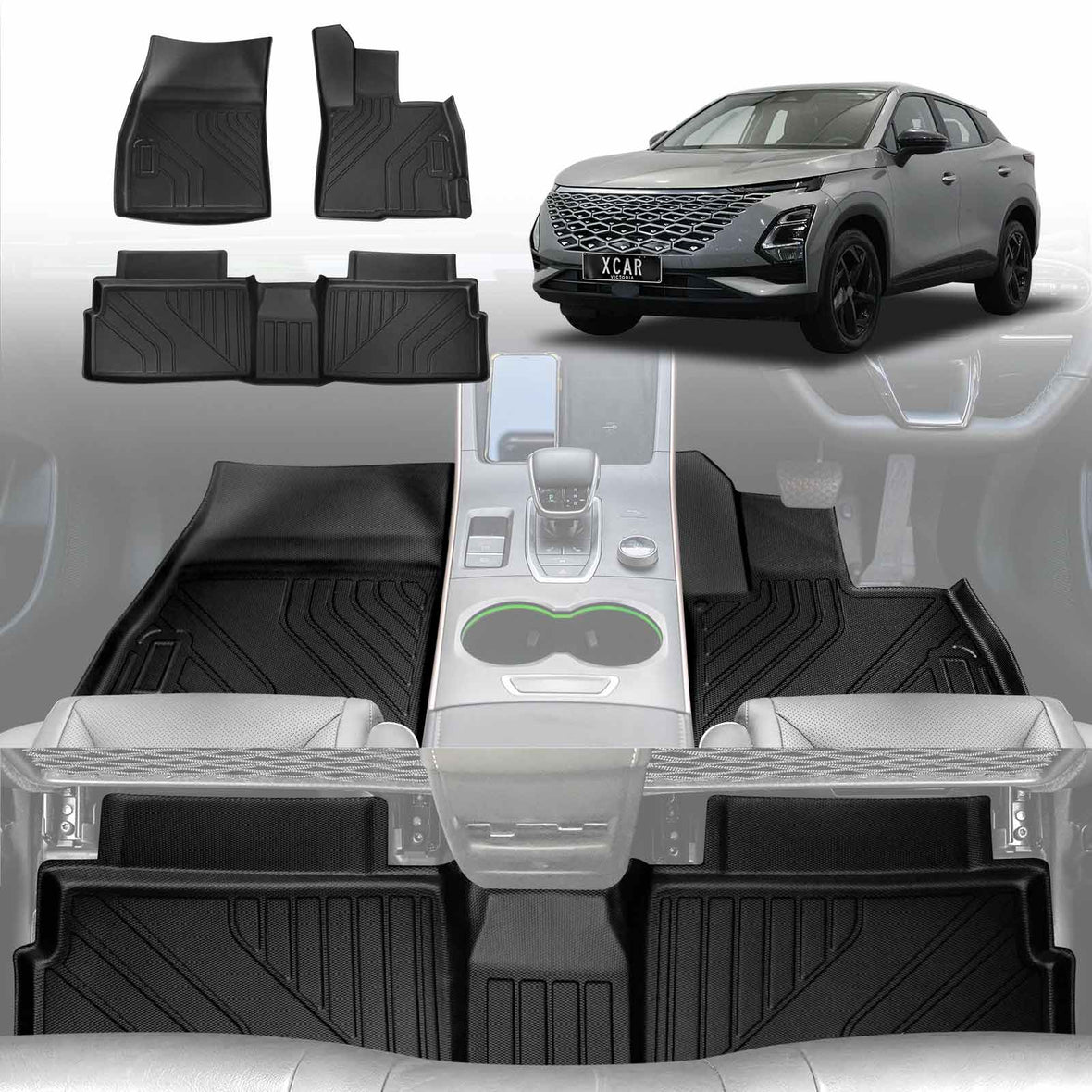 3D Floor Mats for Chery OMODA 5/5 GT 2023-Onwards All-Weather Car Line ...