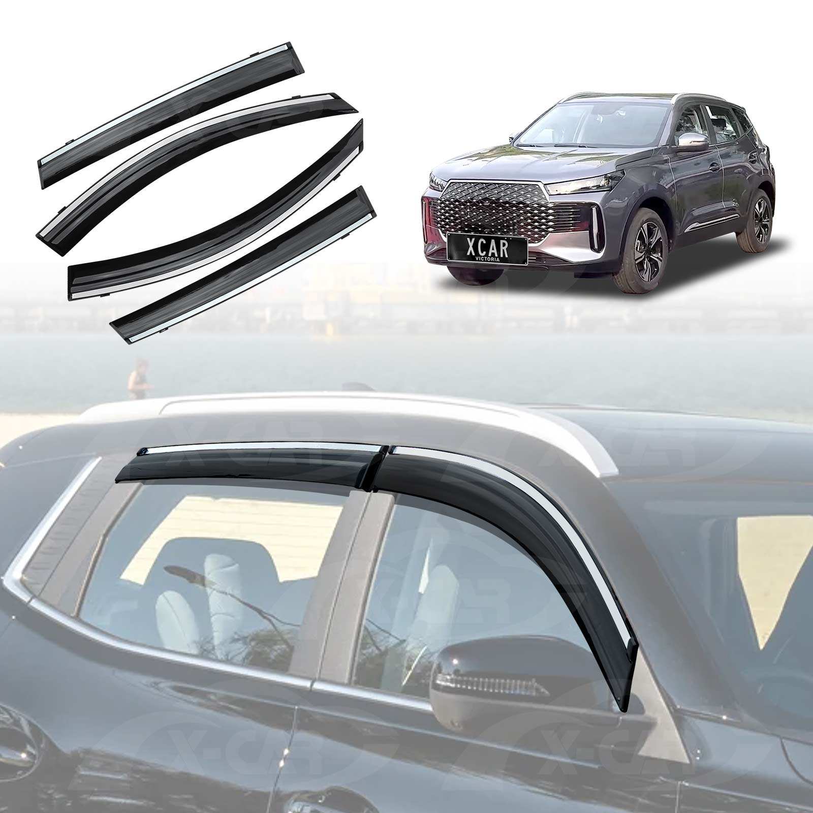 Weathershields for Chery Tiggo 4 Pro 2024-Onwards Car Weather Shields ...