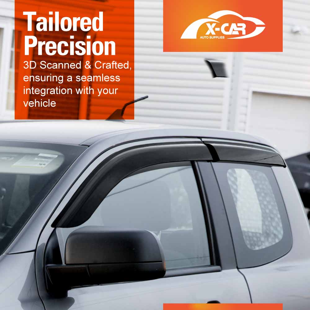 Weathershields for Ford Ranger Extra Super Cab 2011-2022 Car Weather ...