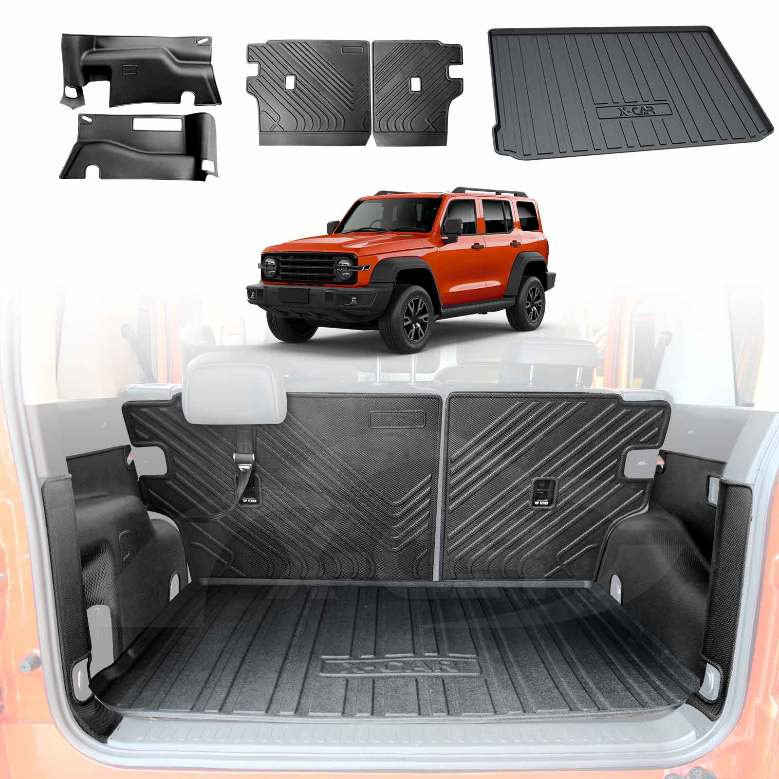Boot Liner Back Seats Protector for GWM Tank 300 2023-2024 Cargo Mat ...