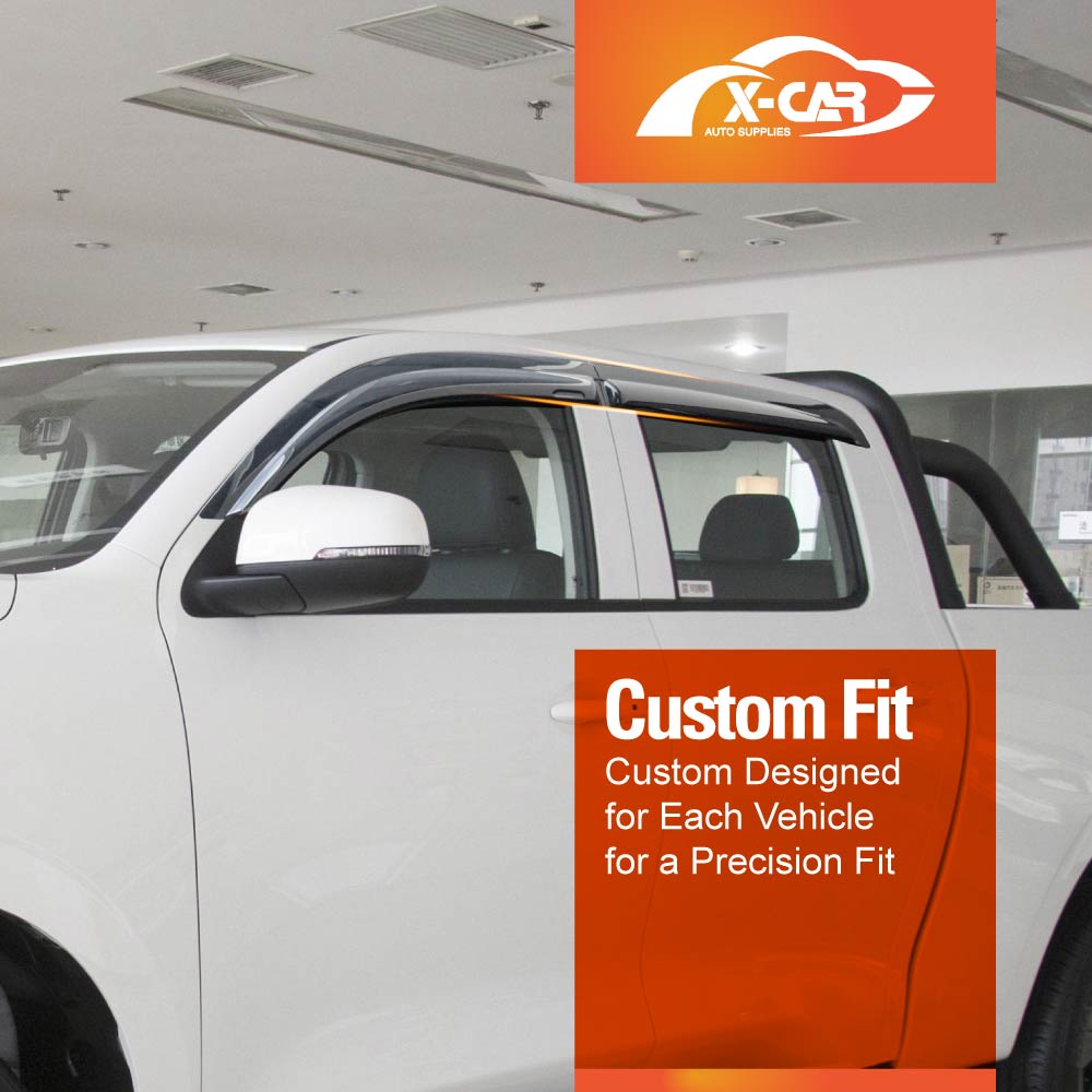 WeatherShields for GWM UTE Cannon 2021-2025 Wind Deflectors Window Sun ...