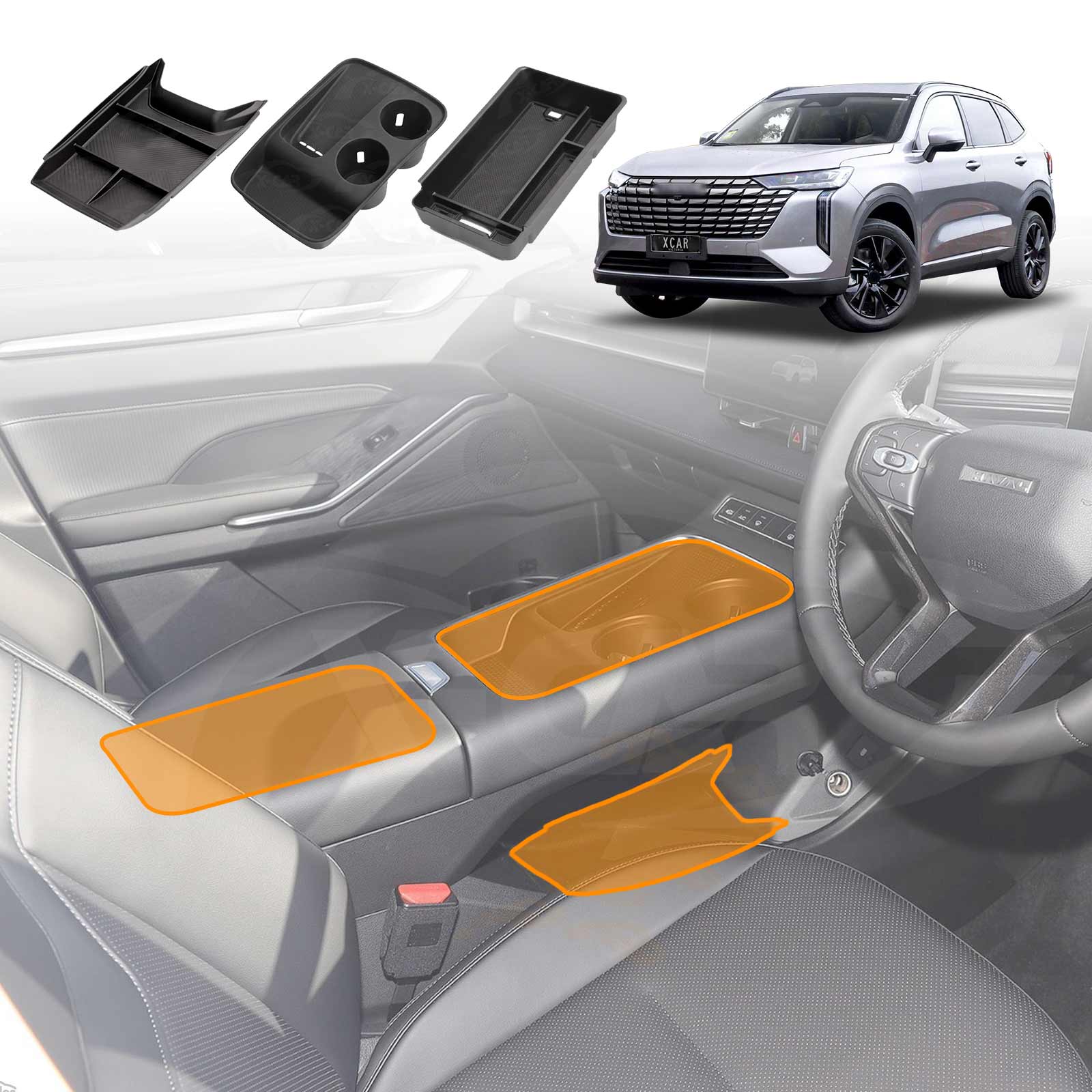 Centre Console Organizer Tray for GWM Haval H6 2025-Onwards Armrest St ...