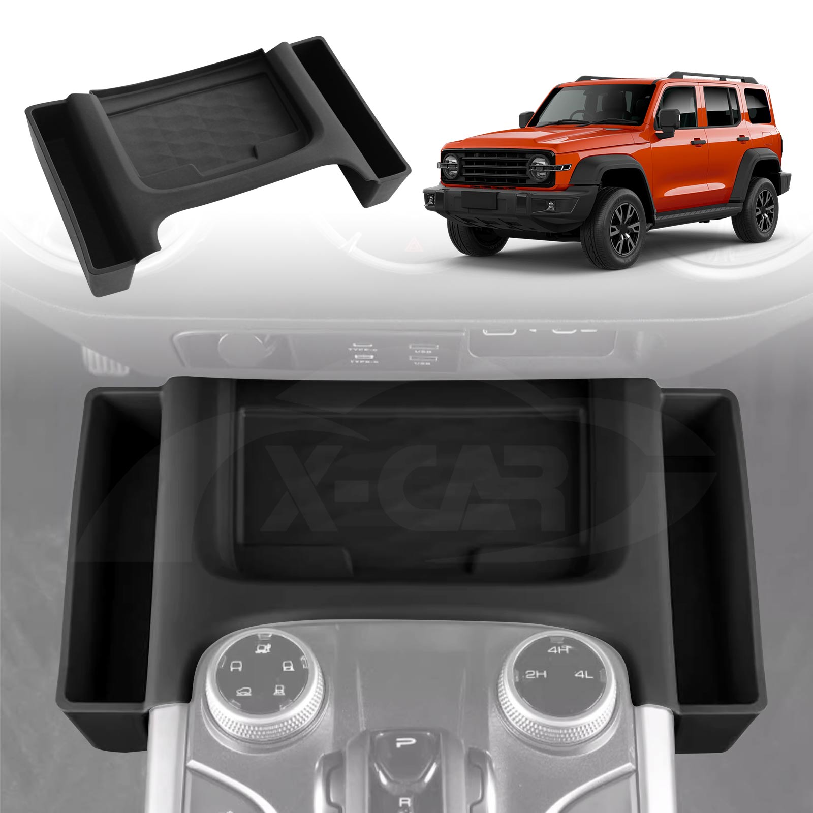 Centre Console Storage Box for GWM Tank 300 Tank300 2023-Onwards Cup ...