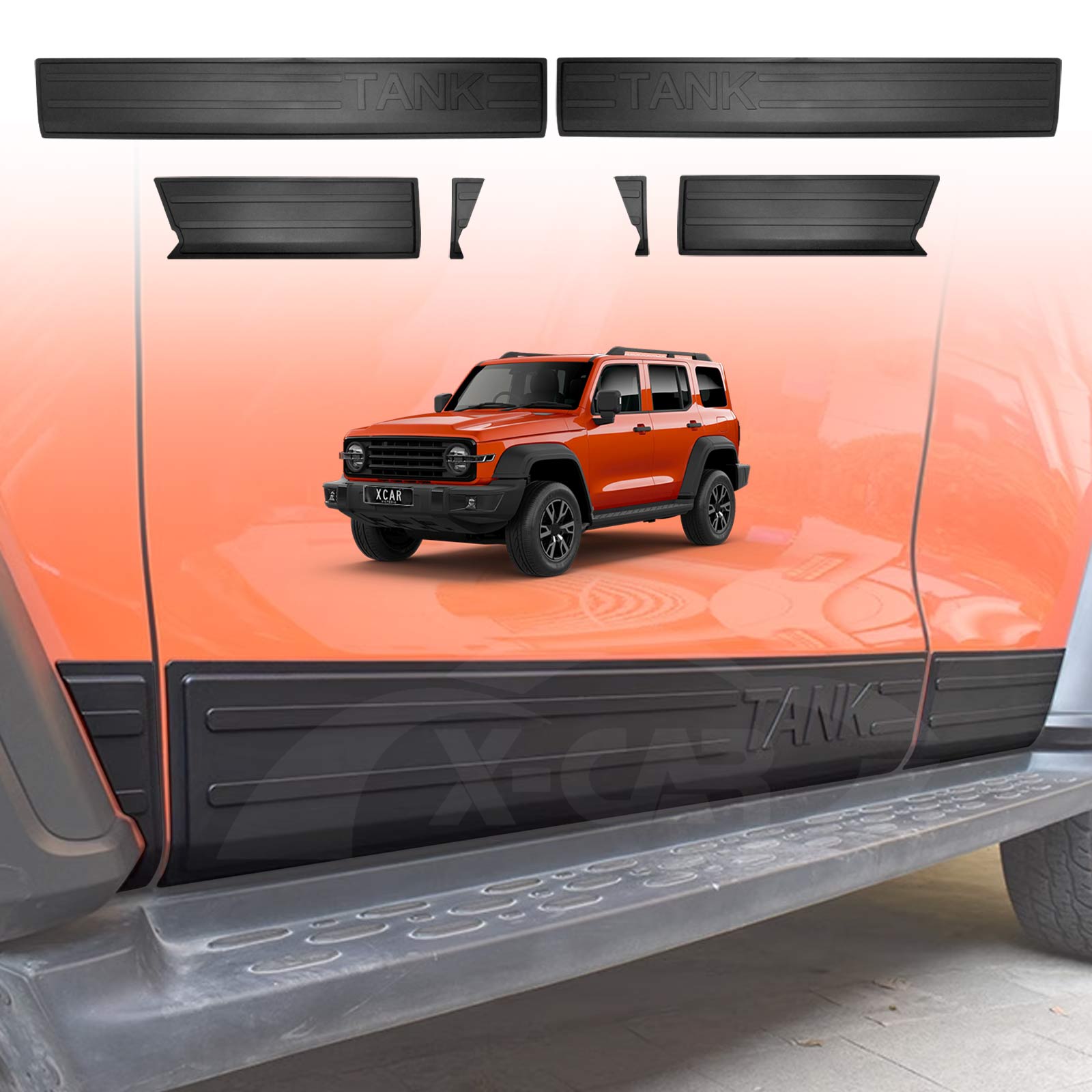 GMW Tank 300 Door Body Skirt Cladding Trims | X-CAR
