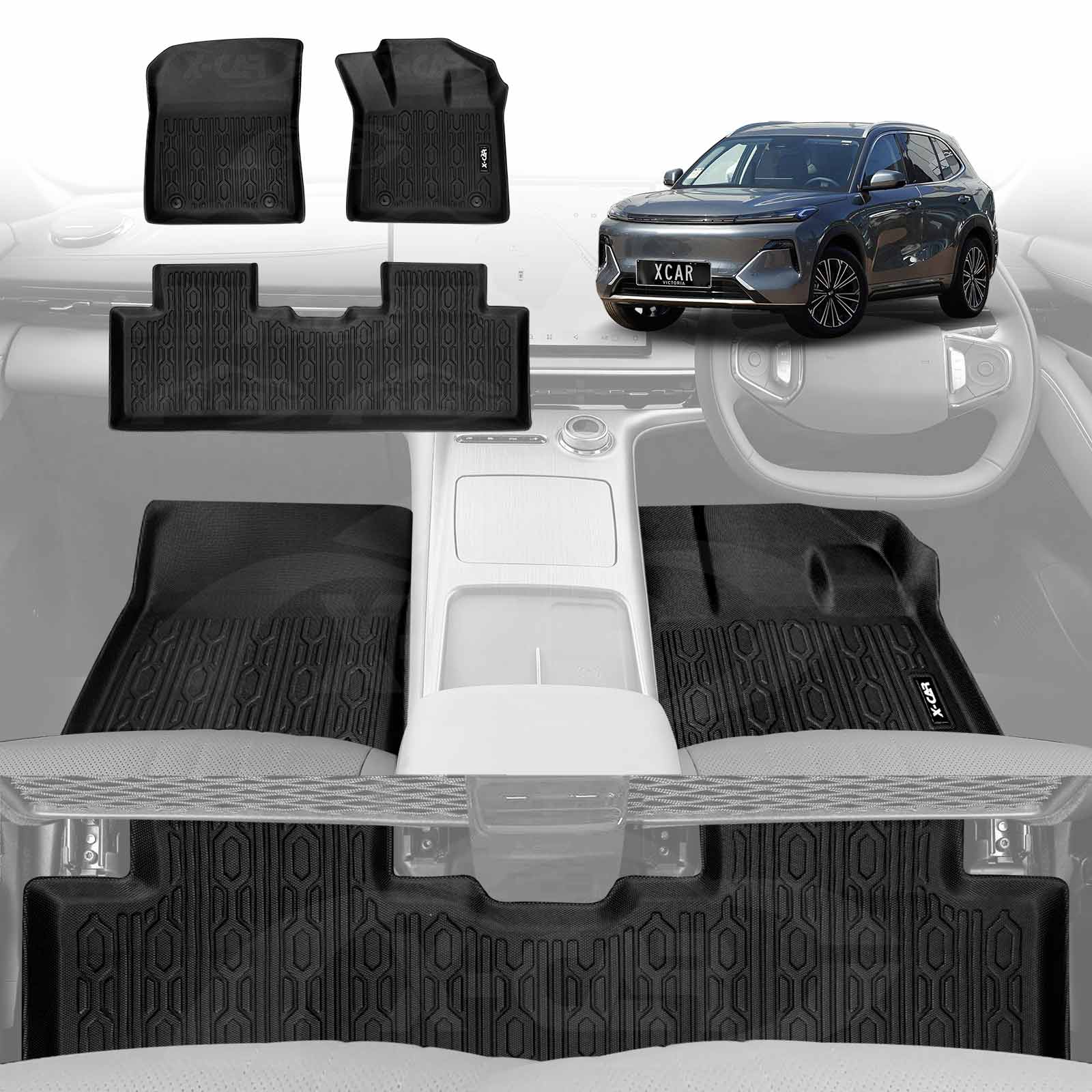 3D Floor Mats for Geely Starray EM-i 2025-Onwards Car Liners | X-CAR
