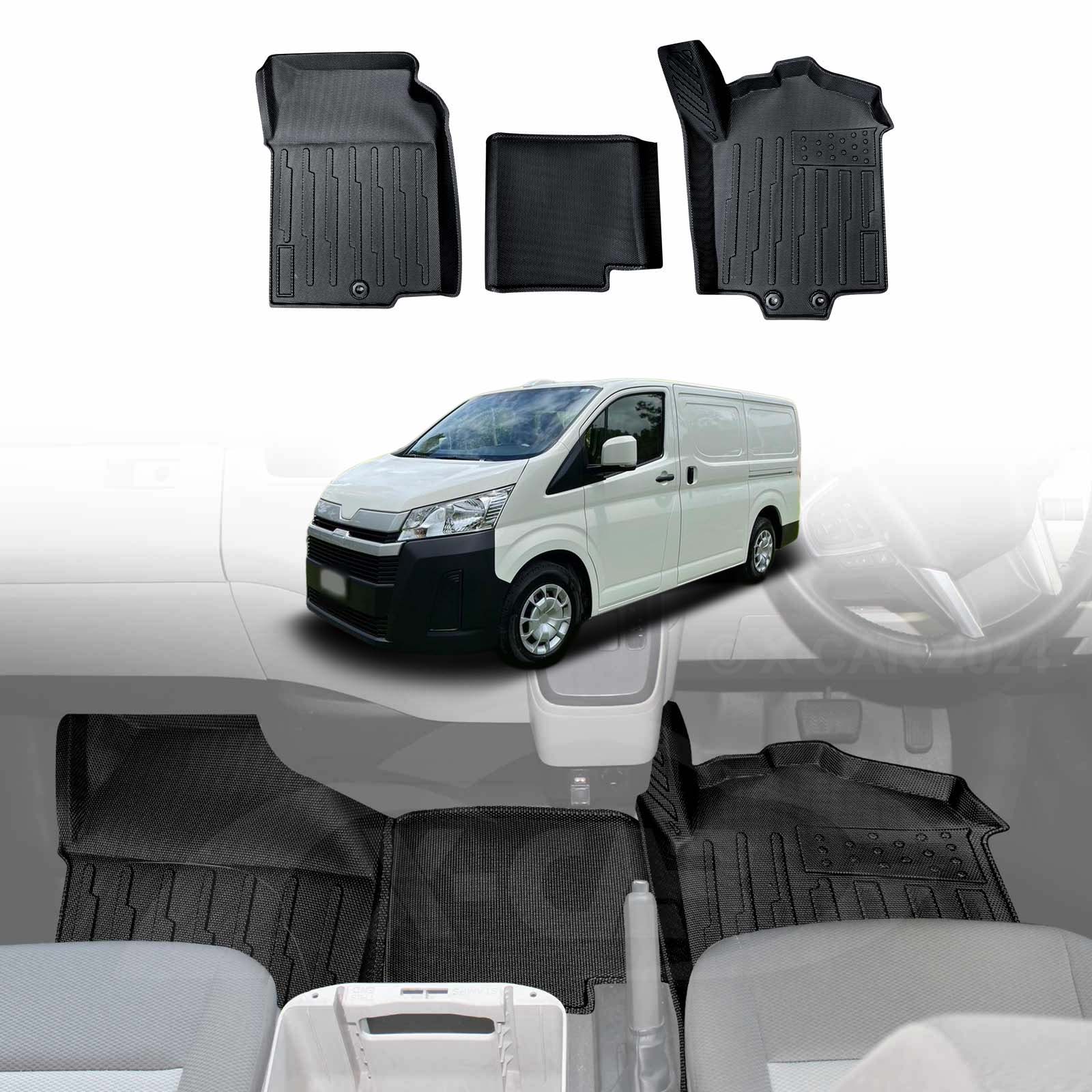 3D All-Weather Floor Mats for Toyota HiAce Van 2019-Onwards| X-CAR
