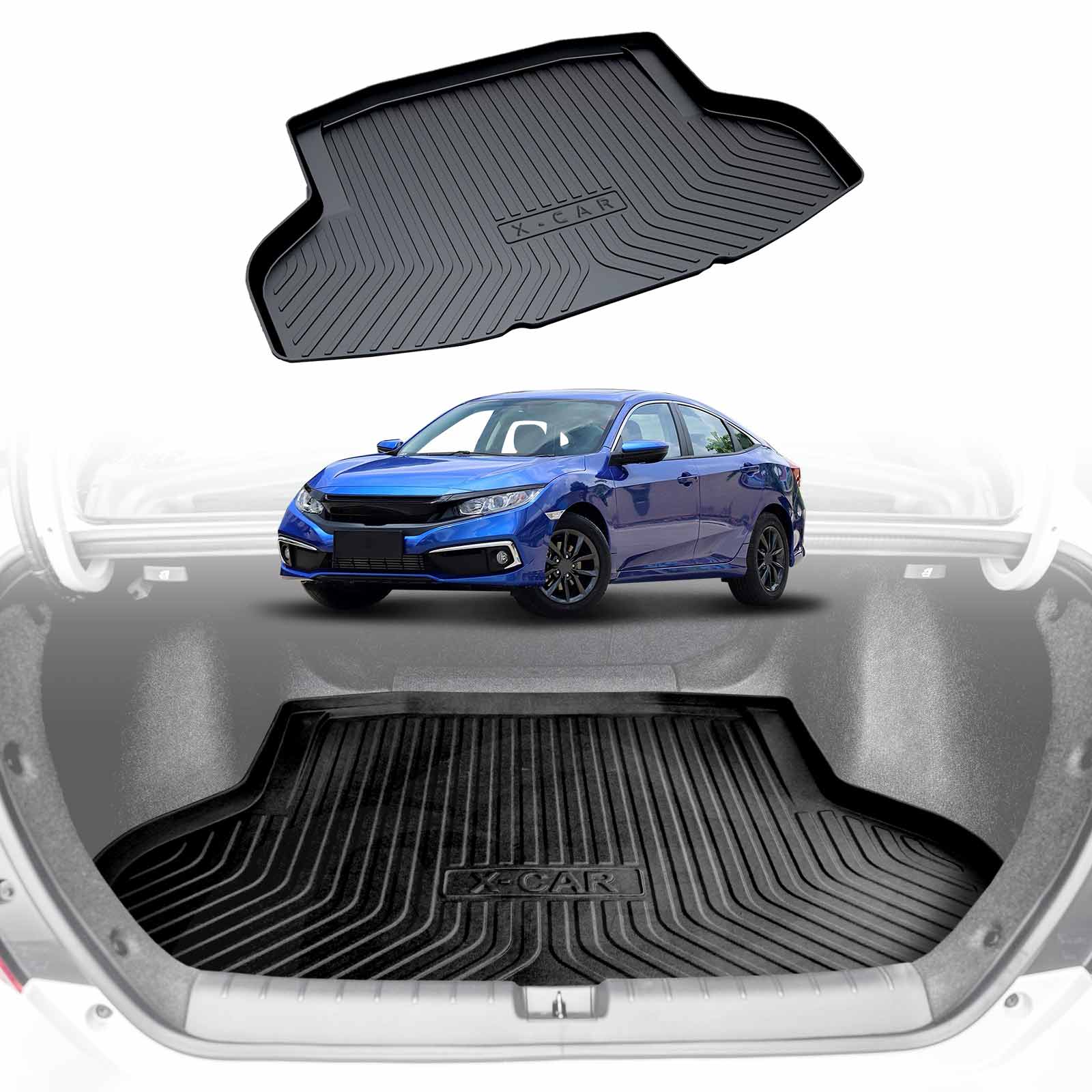 Boot Liner for Honda Civic Sedan 2016-2021 Cargo Trunk Cover Mat ...