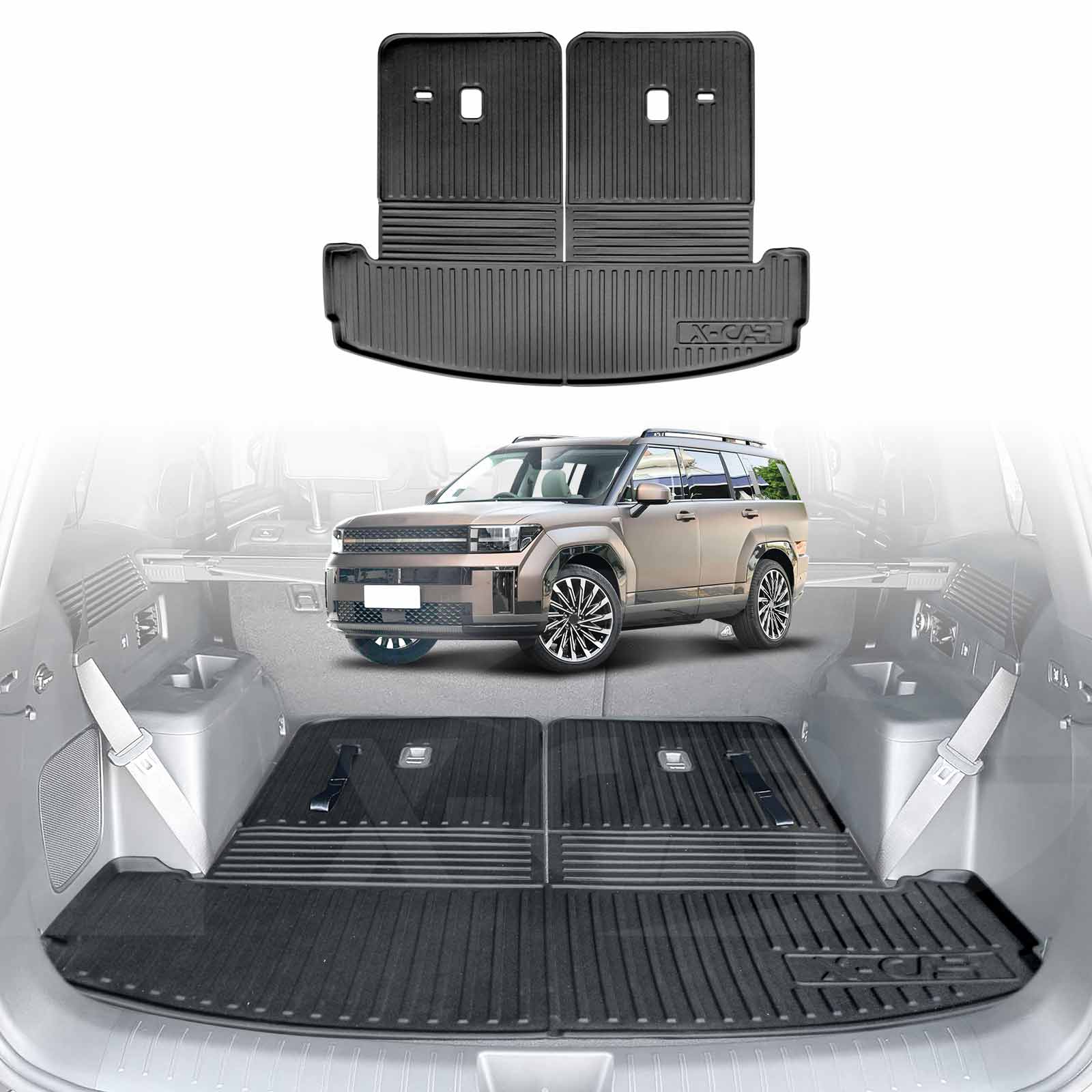 Boot Liner for Hyundai SantaFe Santa Fe 6/7 Seater 2024-2025 Cargo ...
