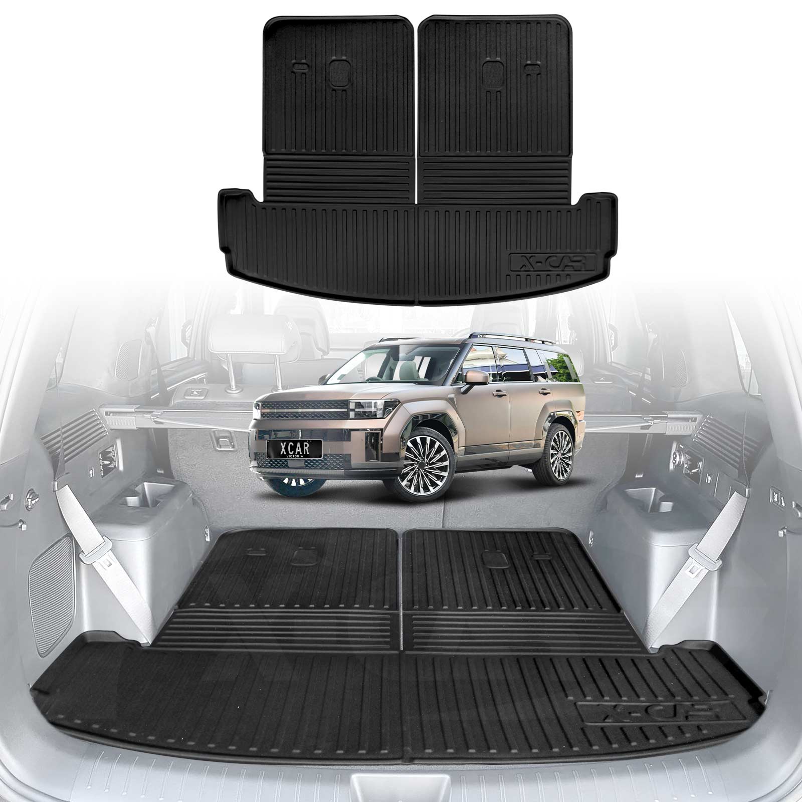 Boot Liner for Hyundai SantaFe Santa Fe 6/7 Seater 2024-Onwards Cargo ...