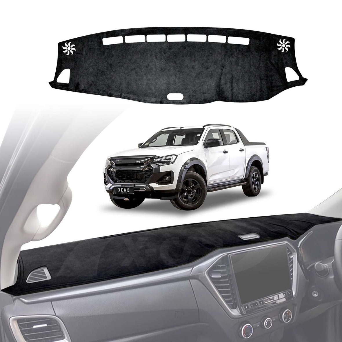Dash Mat for ISUZU D-MAX DMAX Dual Cab 2020-Onwards Non-Slip Dashboard ...
