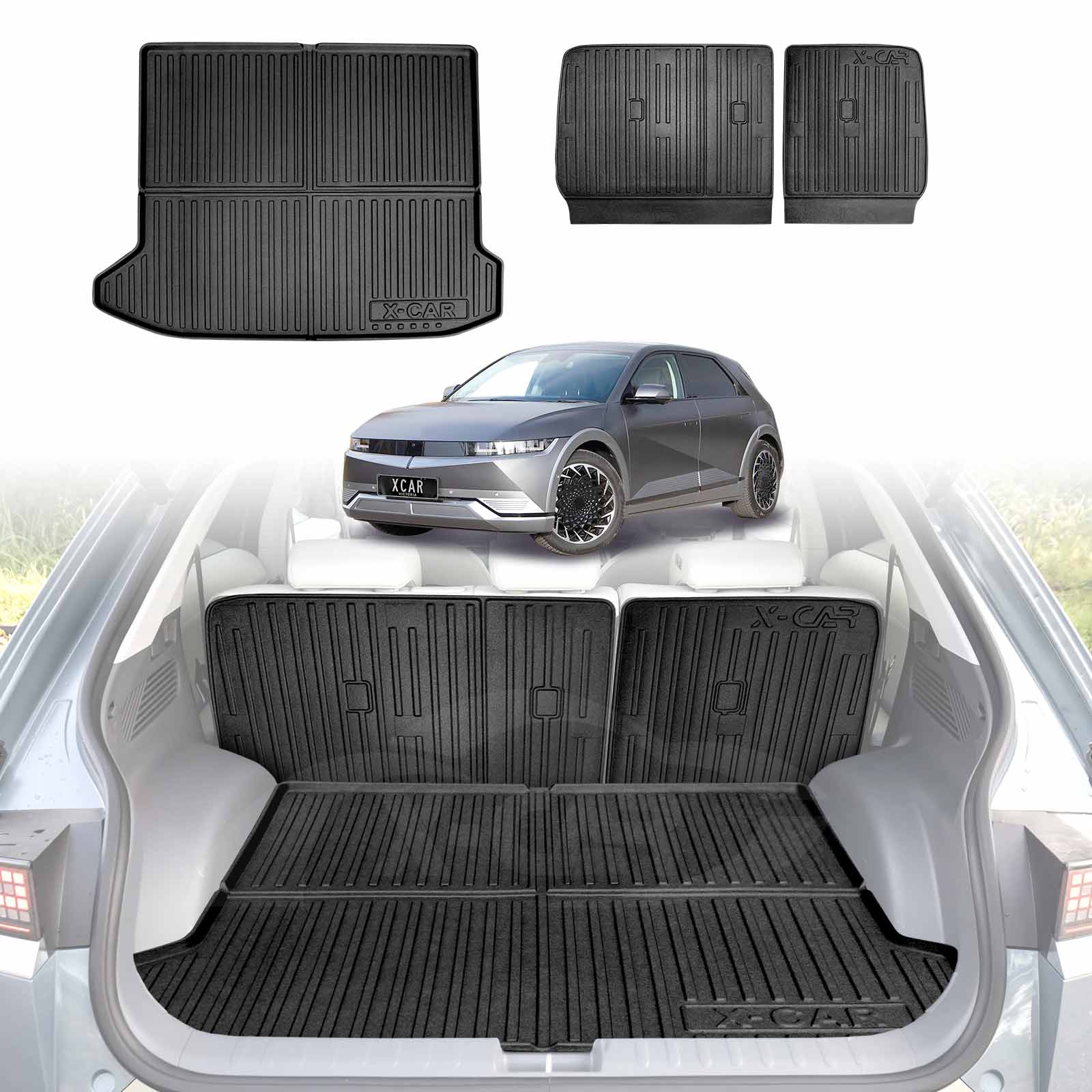 Boot Liner / Back Seats Protectors for Hyundai IONIQ 5 2021-Onwards Al ...