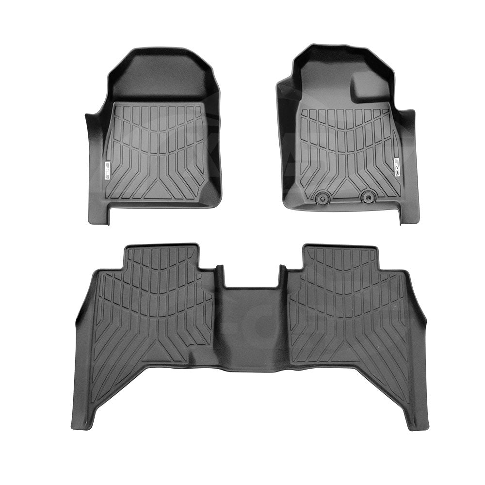 3D All-Weather Floor Mats for ISUZU D-MAX DMAX Dual Cab 2020-2025 | X-CAR