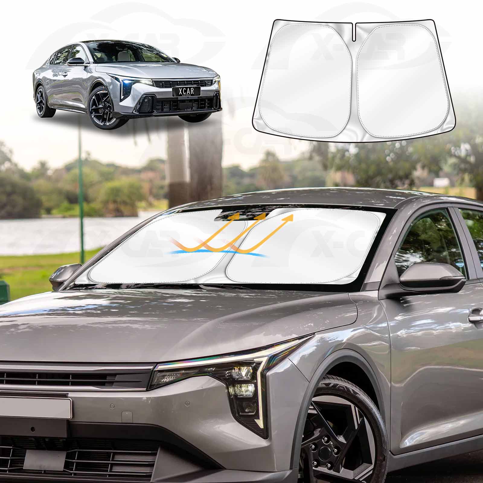 WindScreen Sun Shade for Kia K4 2024-Onwards Accessories WindShield Sun ...