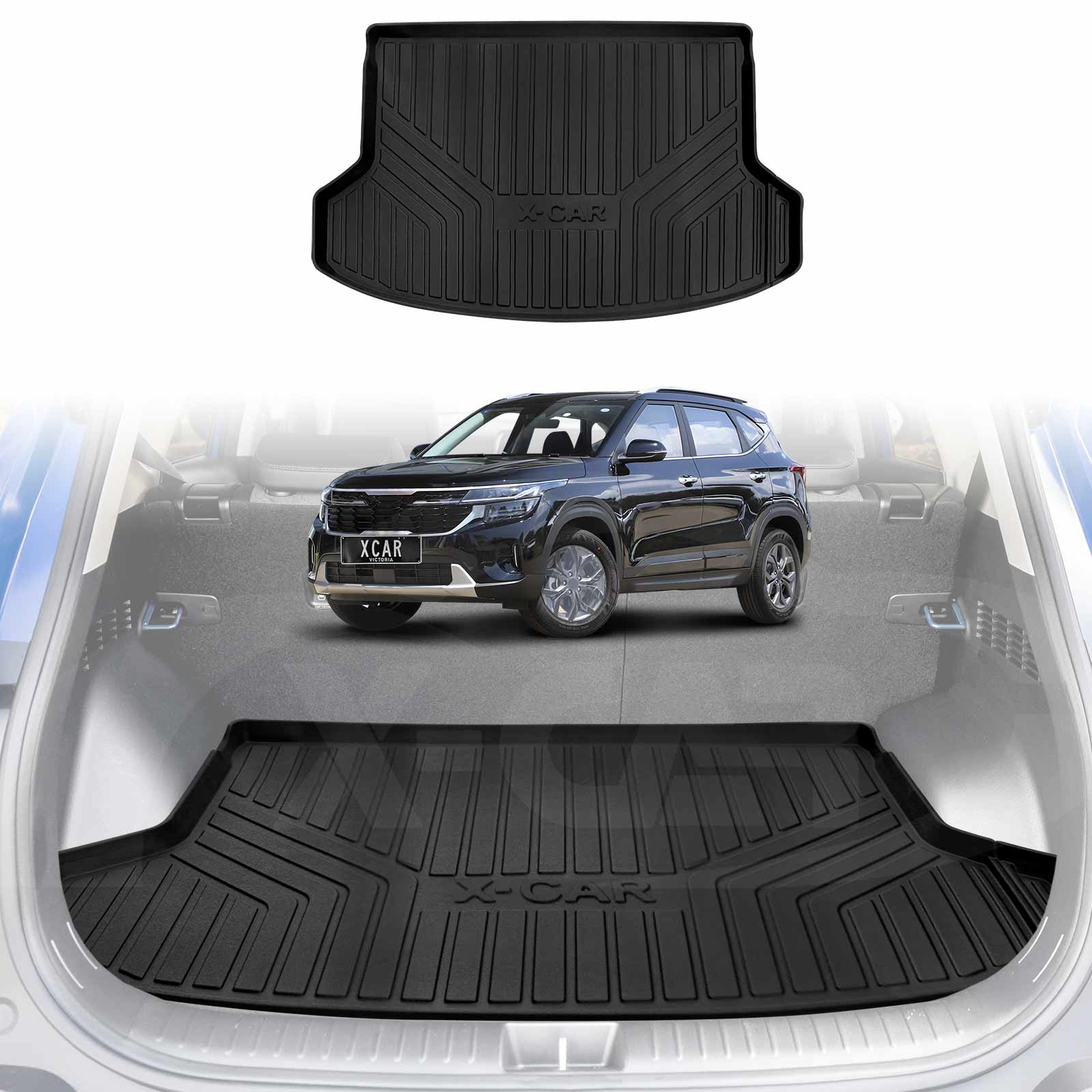 Boot Liner Back Seats Protector for Kia Seltos 2019-2022 Cargo | X-CAR