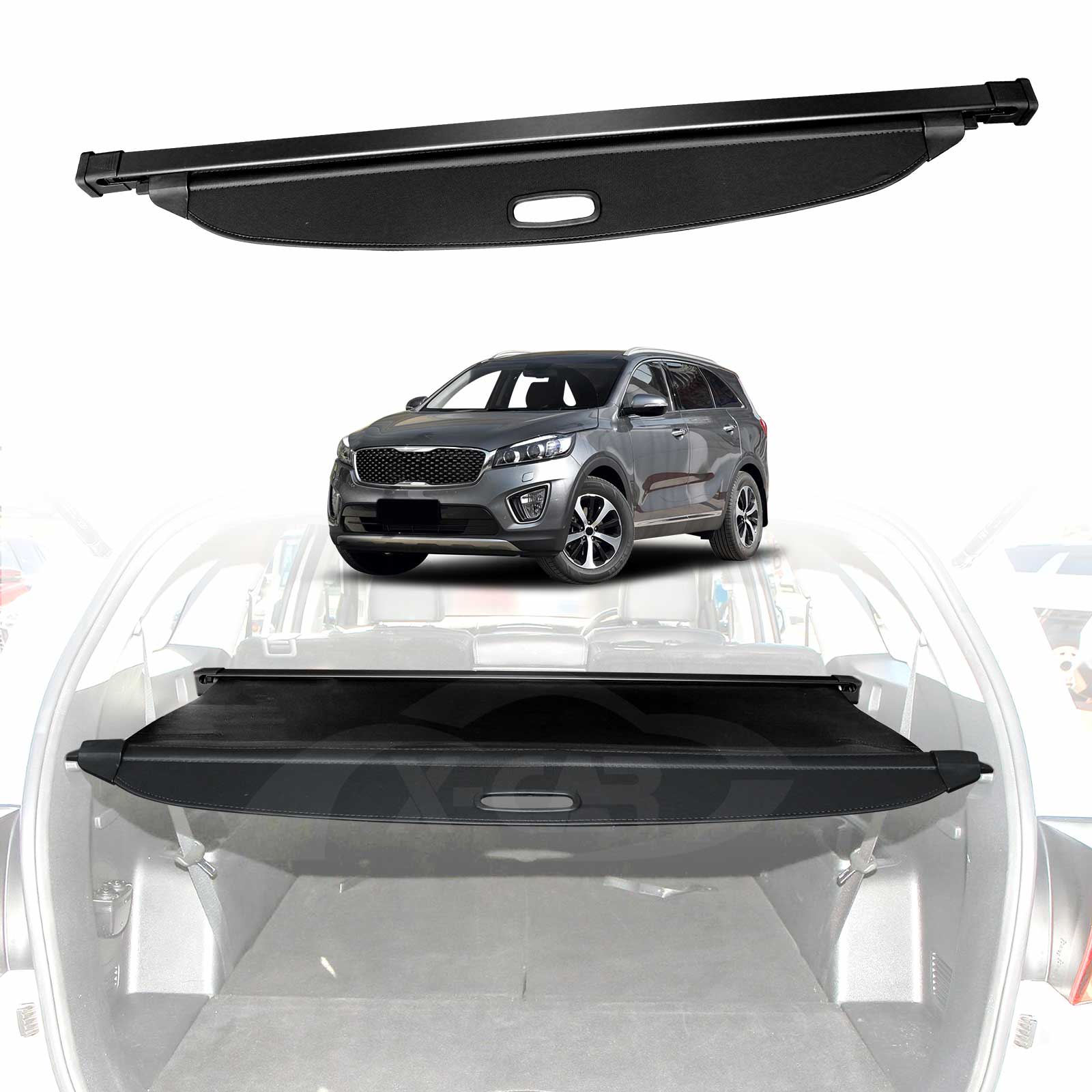 Retractable Cargo Cover for Kia Sorento UM Series 2015-2020 Trunk ...