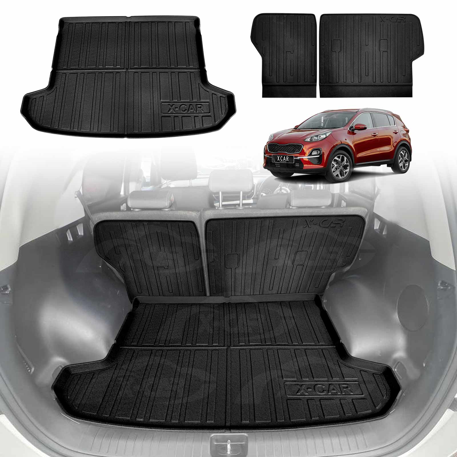 Kia Sportage QL Boot Liner Back Seat Protector 2015–2022| X-CAR