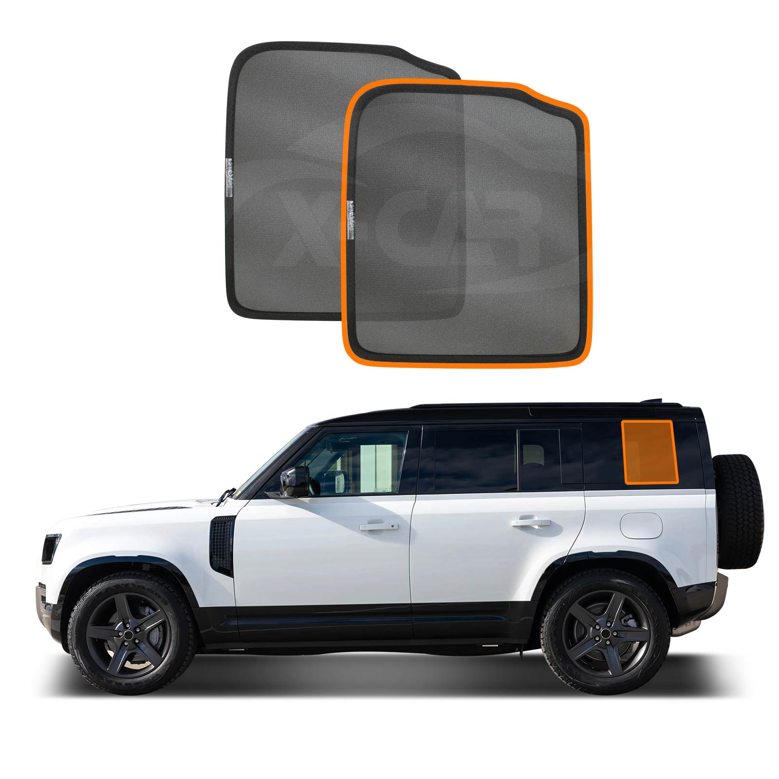 Land Rover Defender Window Sun Shades 2020-2025 | Custom Fit X-CAR