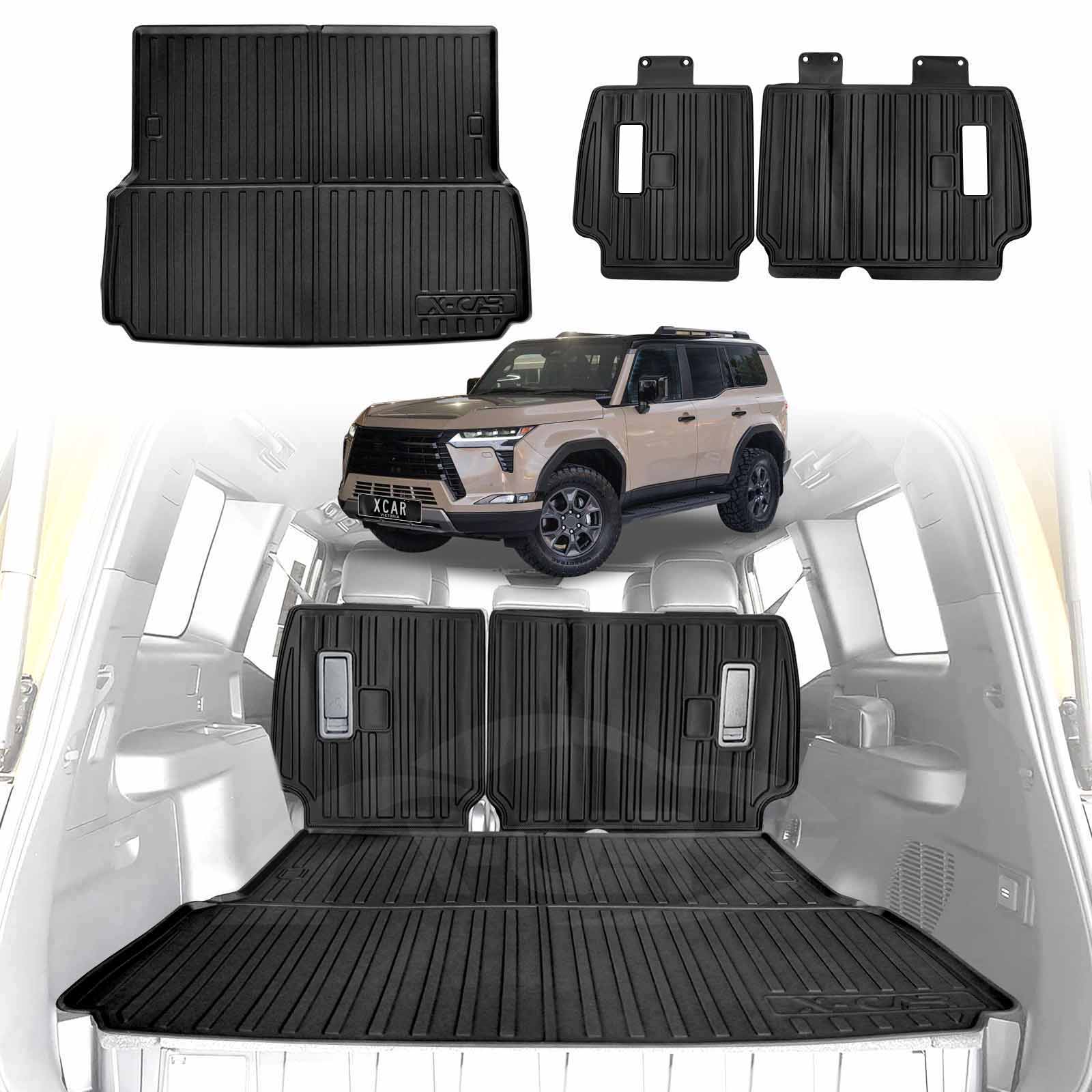Boot Liner / Back Seat Protector for Lexus GX 550 GX550 5 Seater 2024 ...