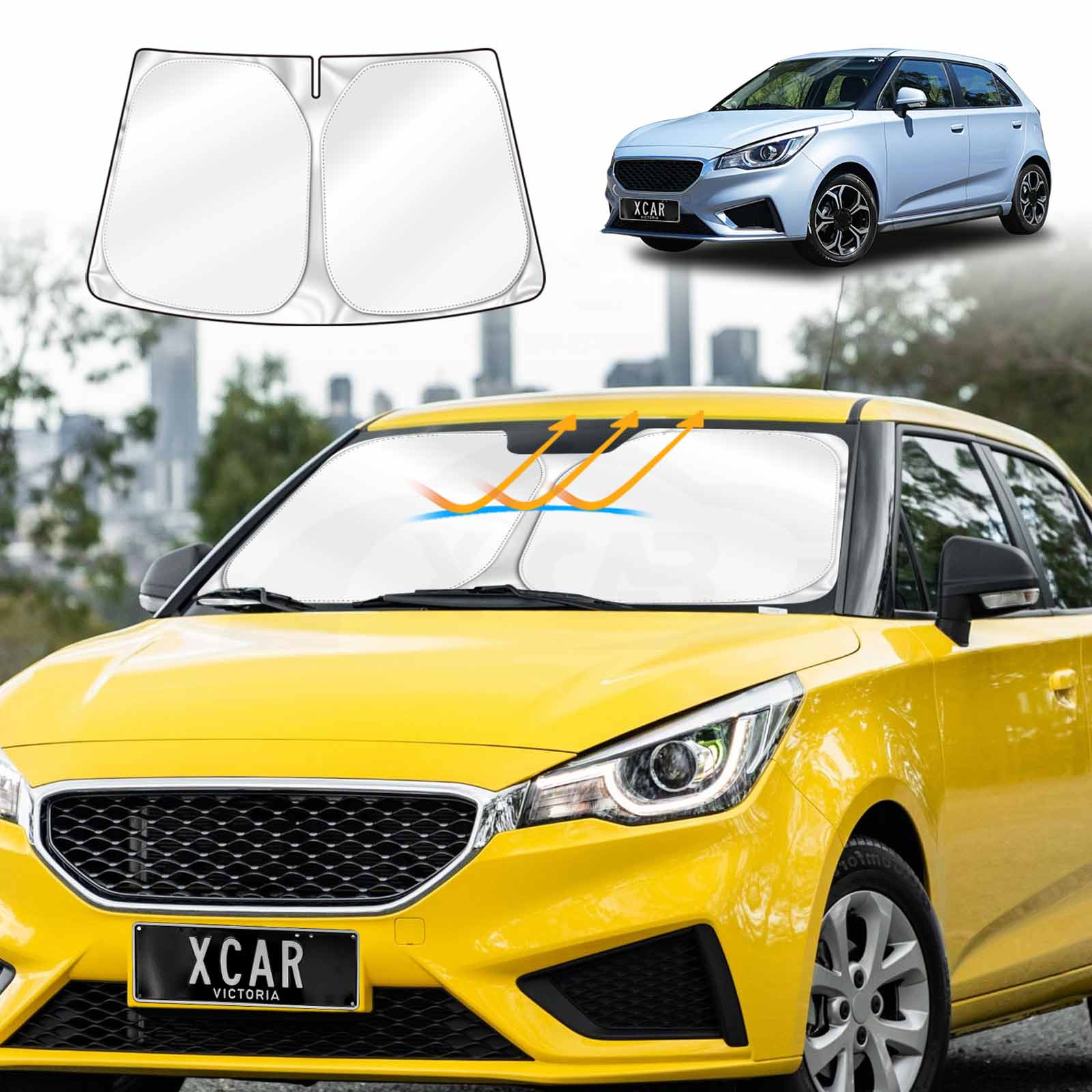 Windshield Sun Shade for MG 3 MG3 2016-2024 | X-CAR