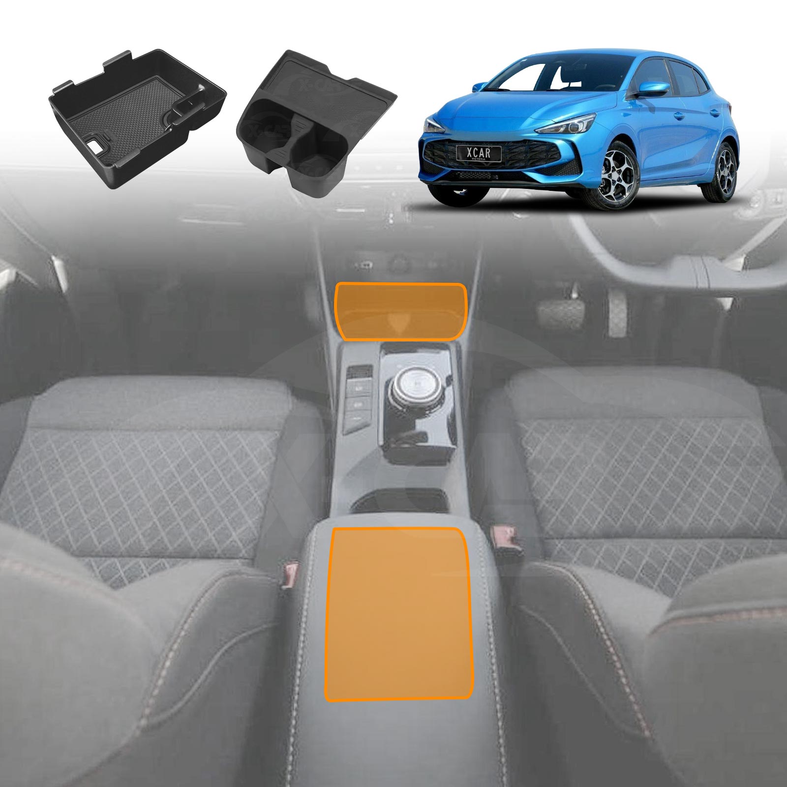 Centre Console Organizer for MG 3 MG3 2024-Onwards Armrest Tray Cup Ho ...